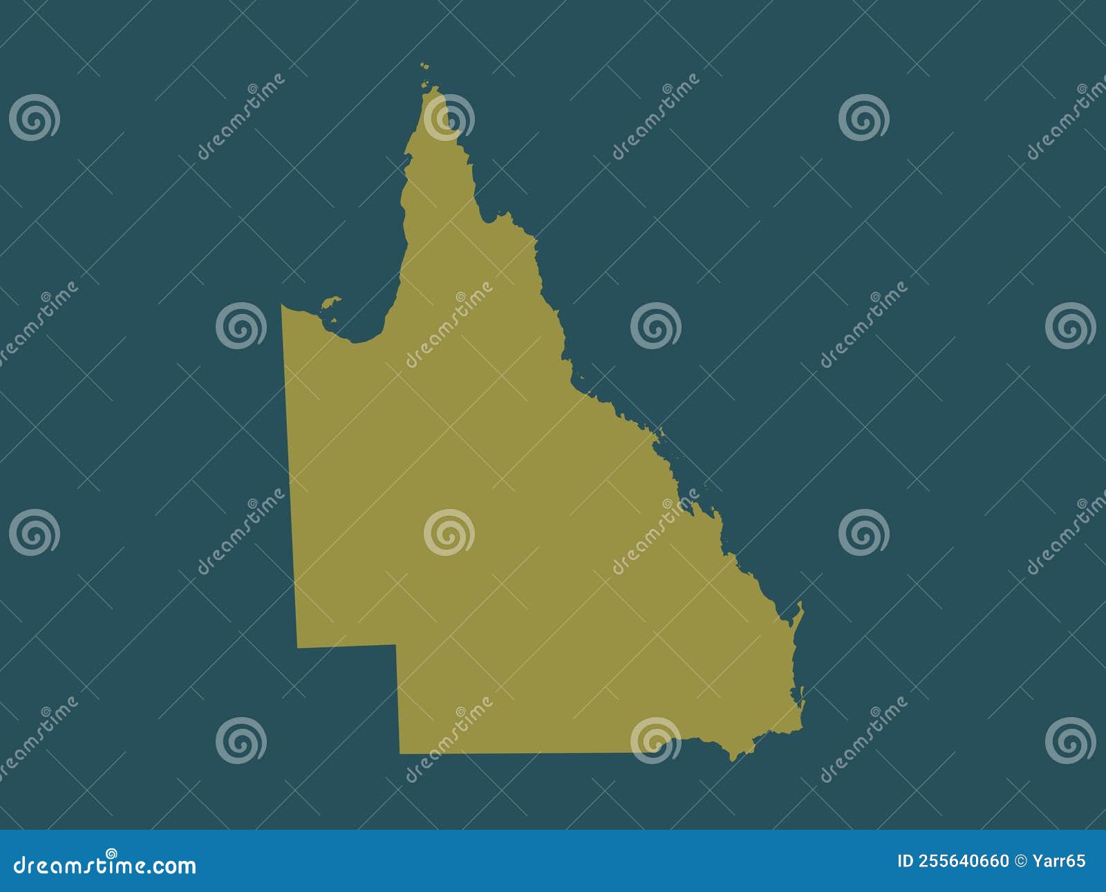 Queensland, Australia. Solid. No Legend Stock Illustration ...