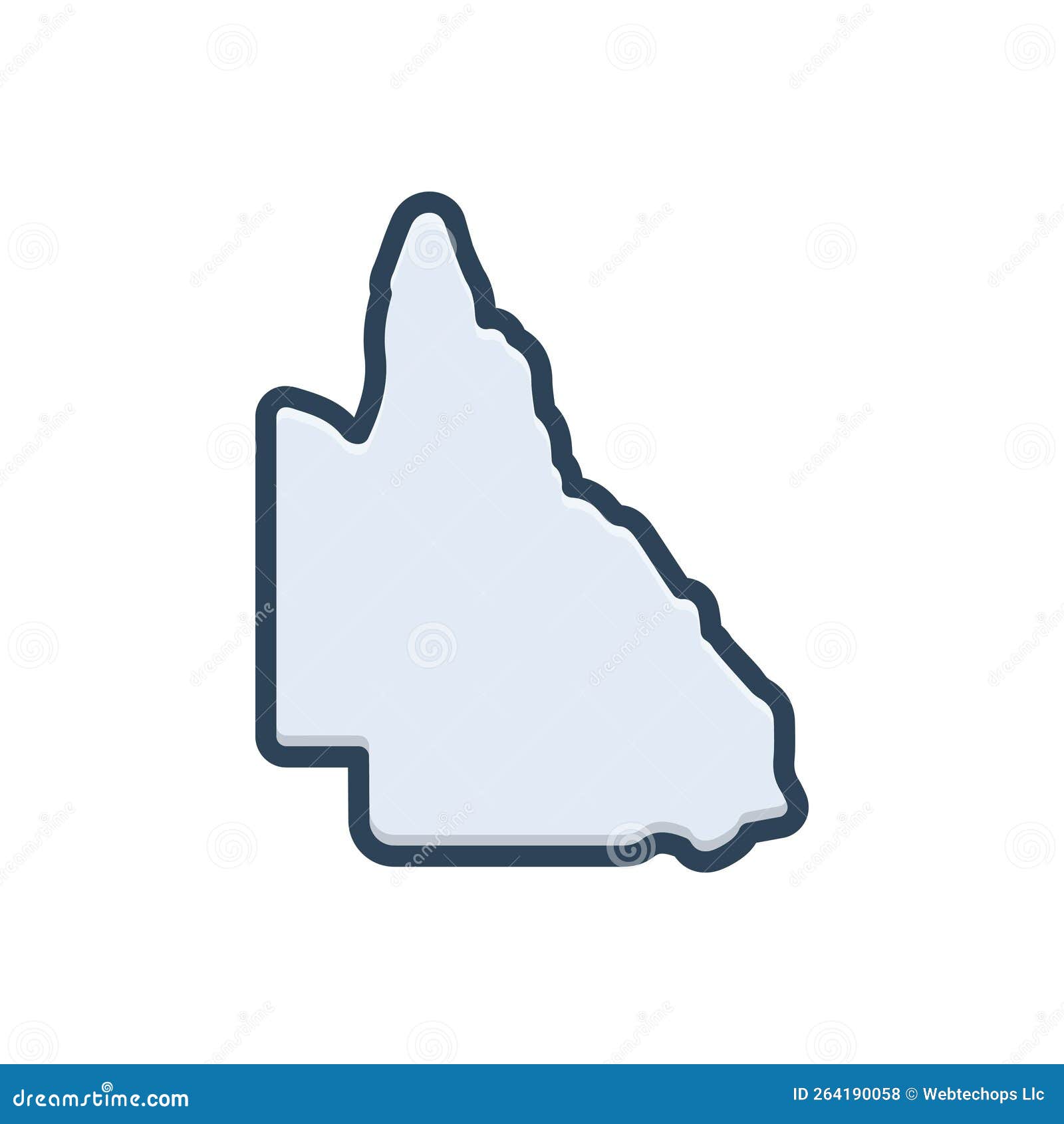 Color Illustration Icon for Queensland, Map and Country Stock Vector ...