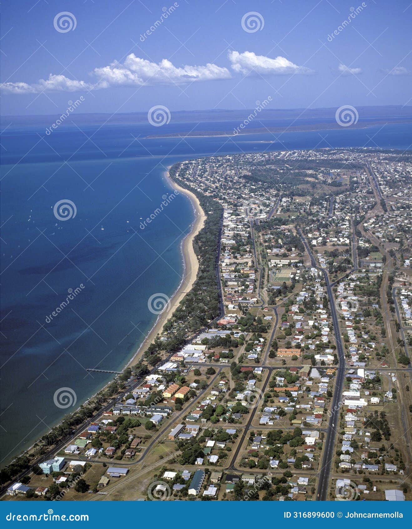 Queensland Town of Hervey Bay. Stock Photo - Image of australia ...