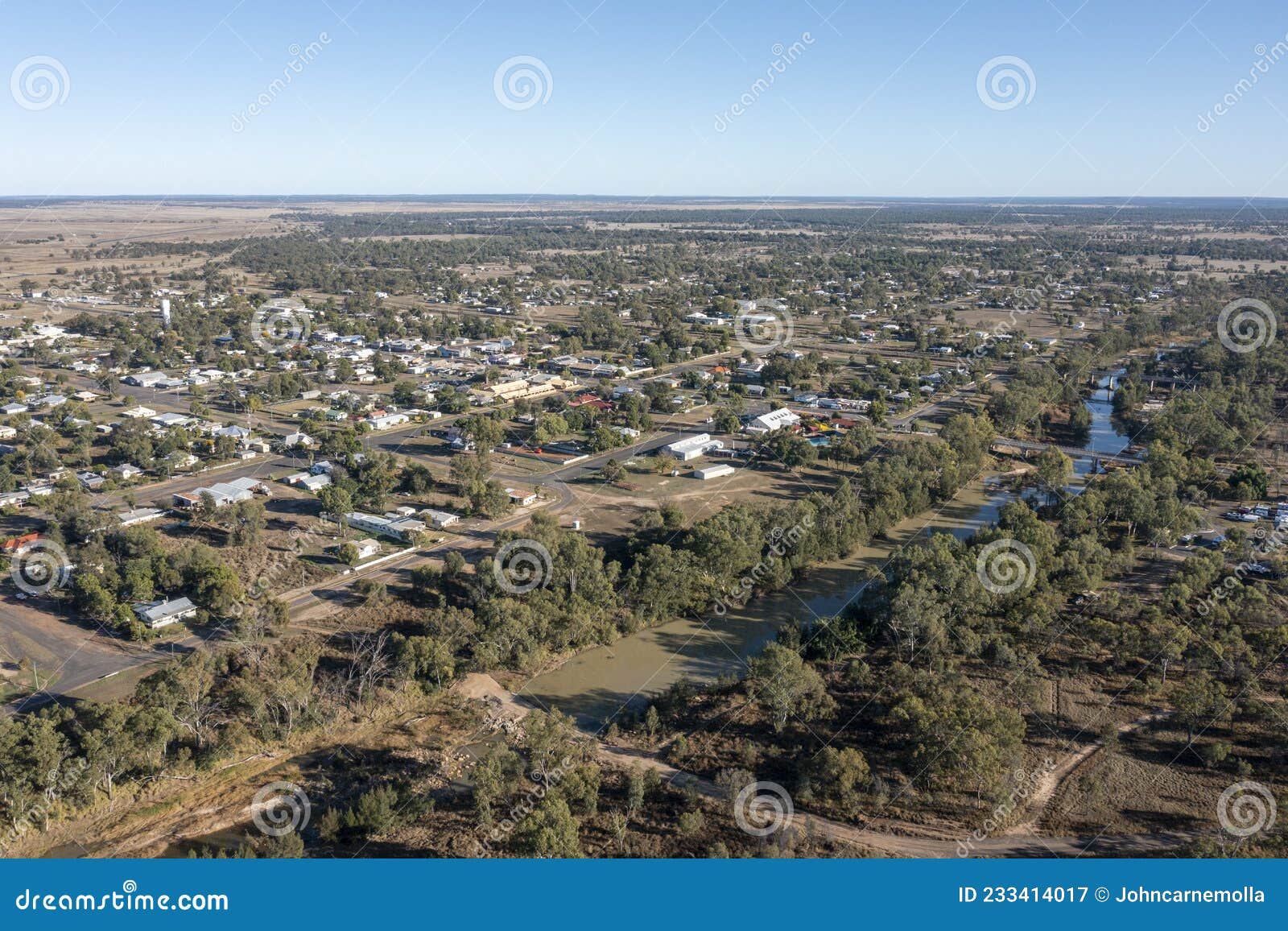 Queensland Town of Mitchell. Stock Image - Image of townscape ...