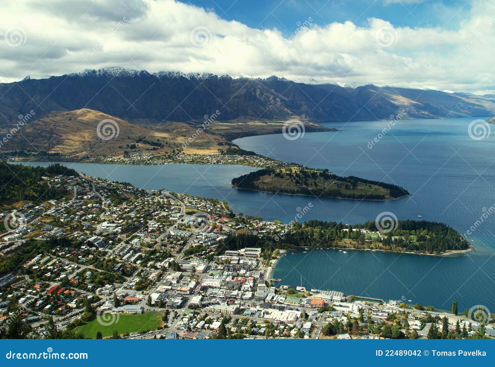 Queenstown stock photo. Image of queenstown, birds, city - 22489042