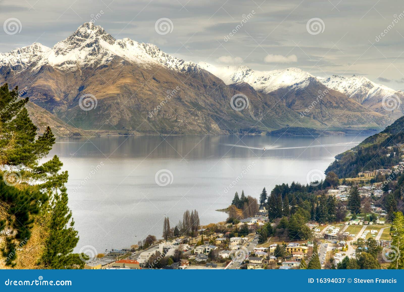 Queenstown Landscape stock image. Image of tree, queenstown - 16394037