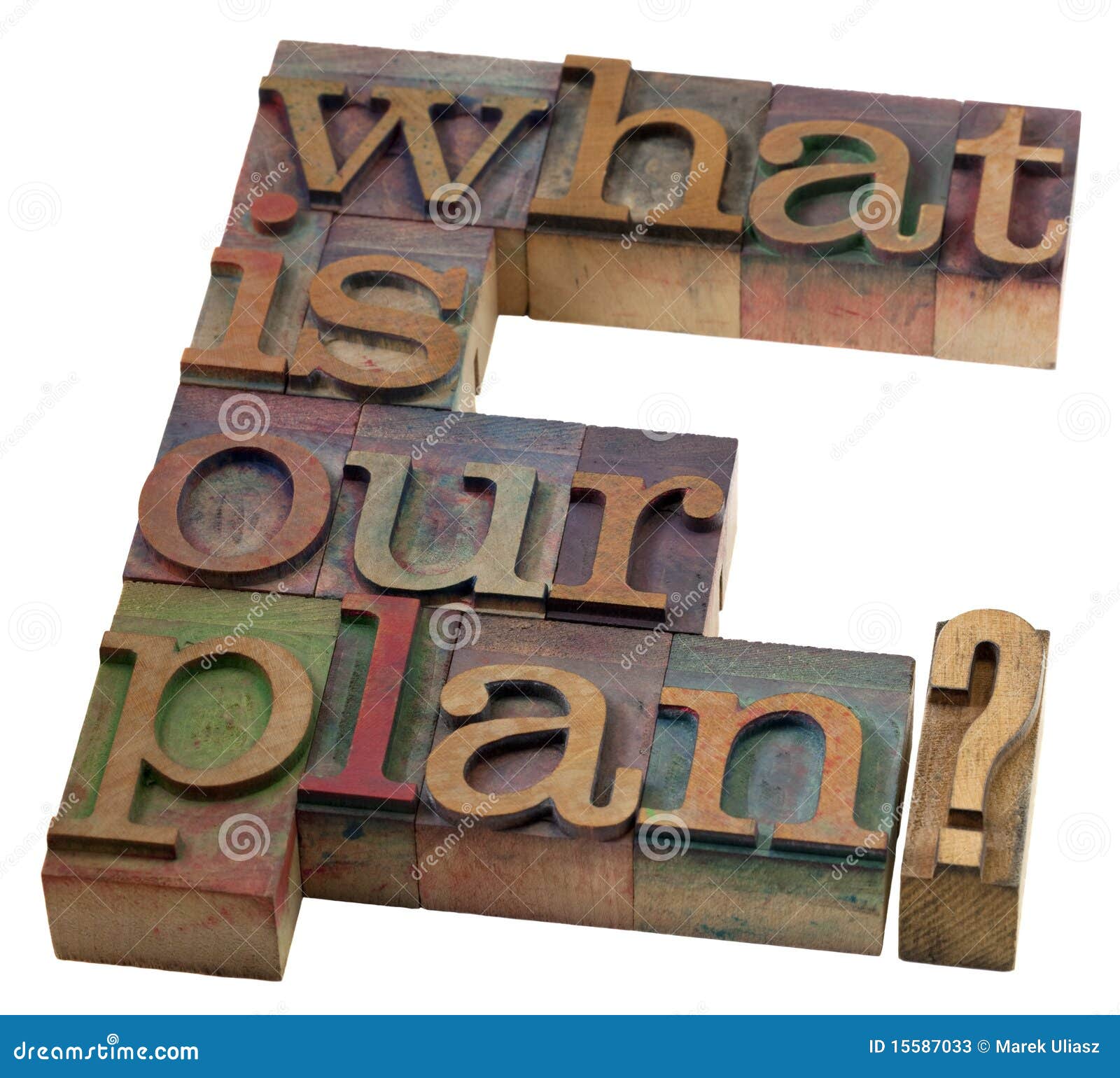 Quel est notre plan ? image stock. Image du agenda, bois - 15587033