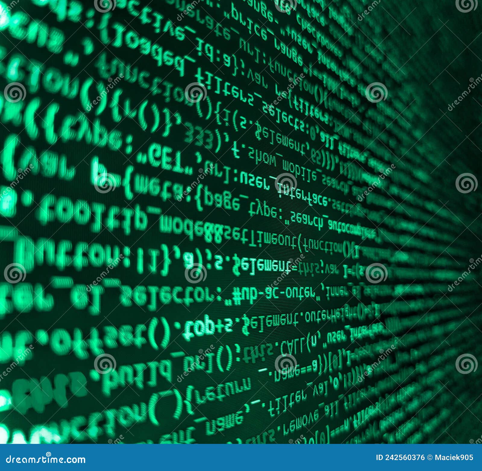 Quellcode. Website-Entwicklung. Digitale Technologie. Modernes Web ...