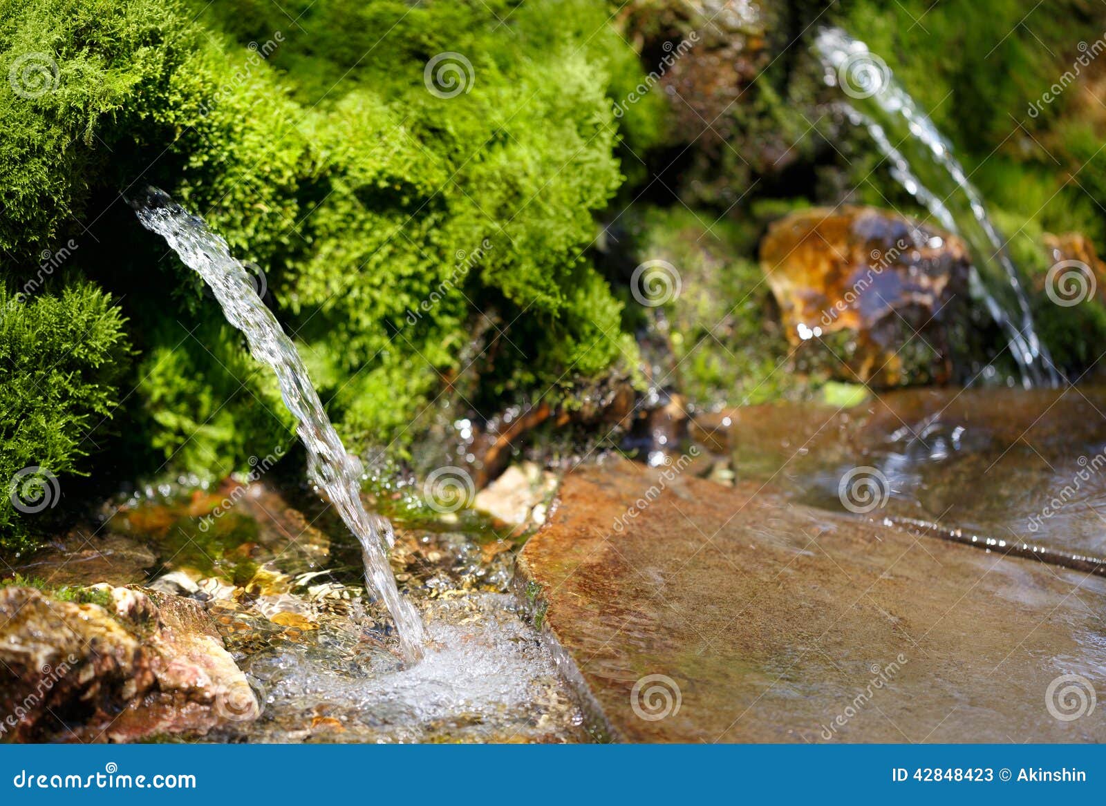 Quelle des Quellwassers stockbild. Bild von zeichenformatvorlage - 42848423