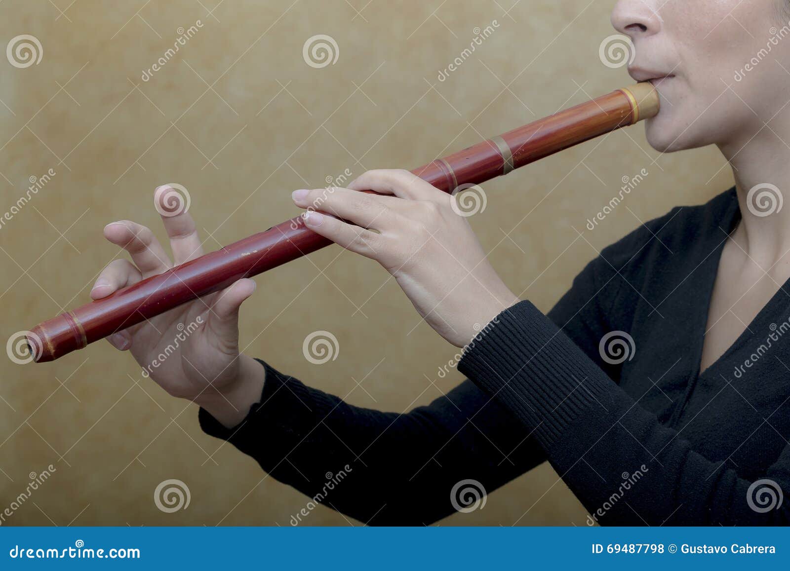 Quena stock photo. Image of enico, ethnical, andean, musical - 69487798