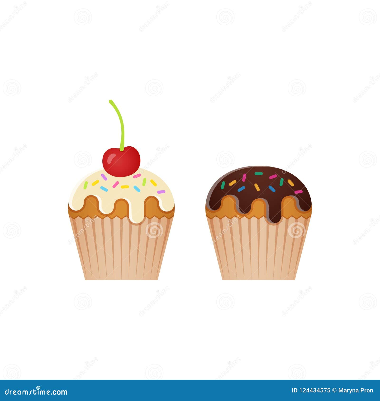 Queque, ícones Do Queque Ilustração Do Vetor Ilustração do Vetor ...