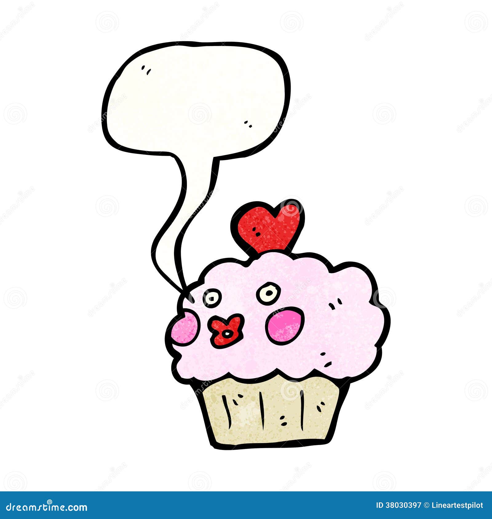 Queque Dos Desenhos Animados Ilustração do Vetor - Ilustração de ...