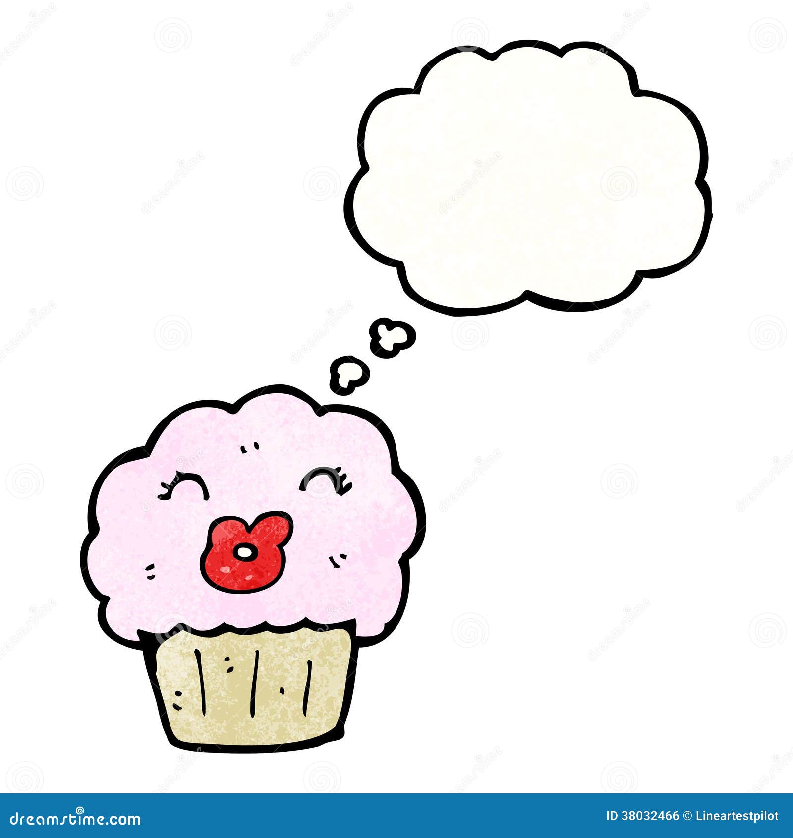 Queque Dos Desenhos Animados Ilustração do Vetor - Ilustração de ...