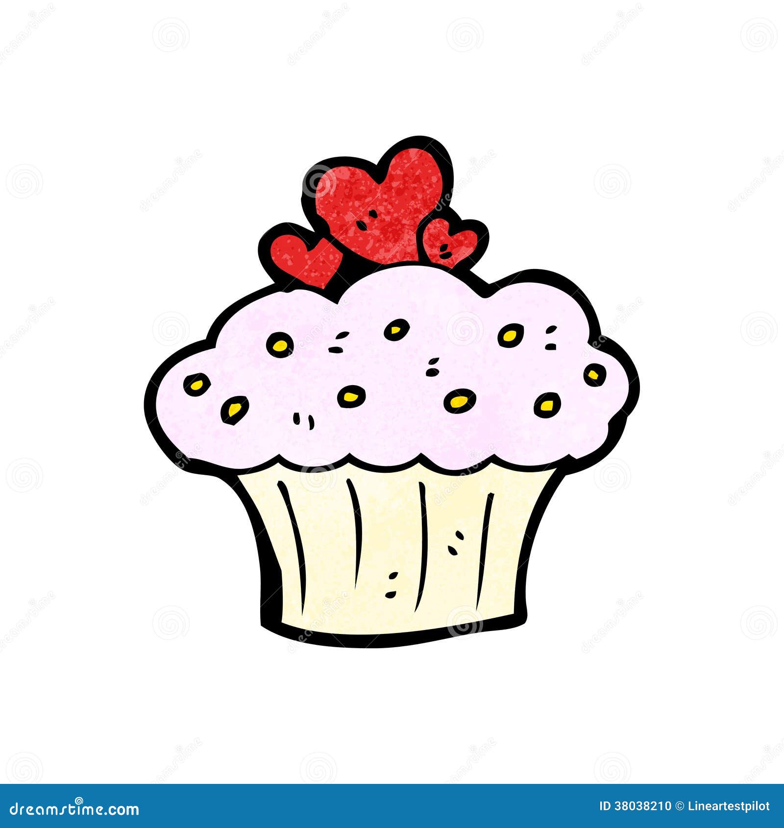 Queque Dos Desenhos Animados Ilustração do Vetor - Ilustração de ...