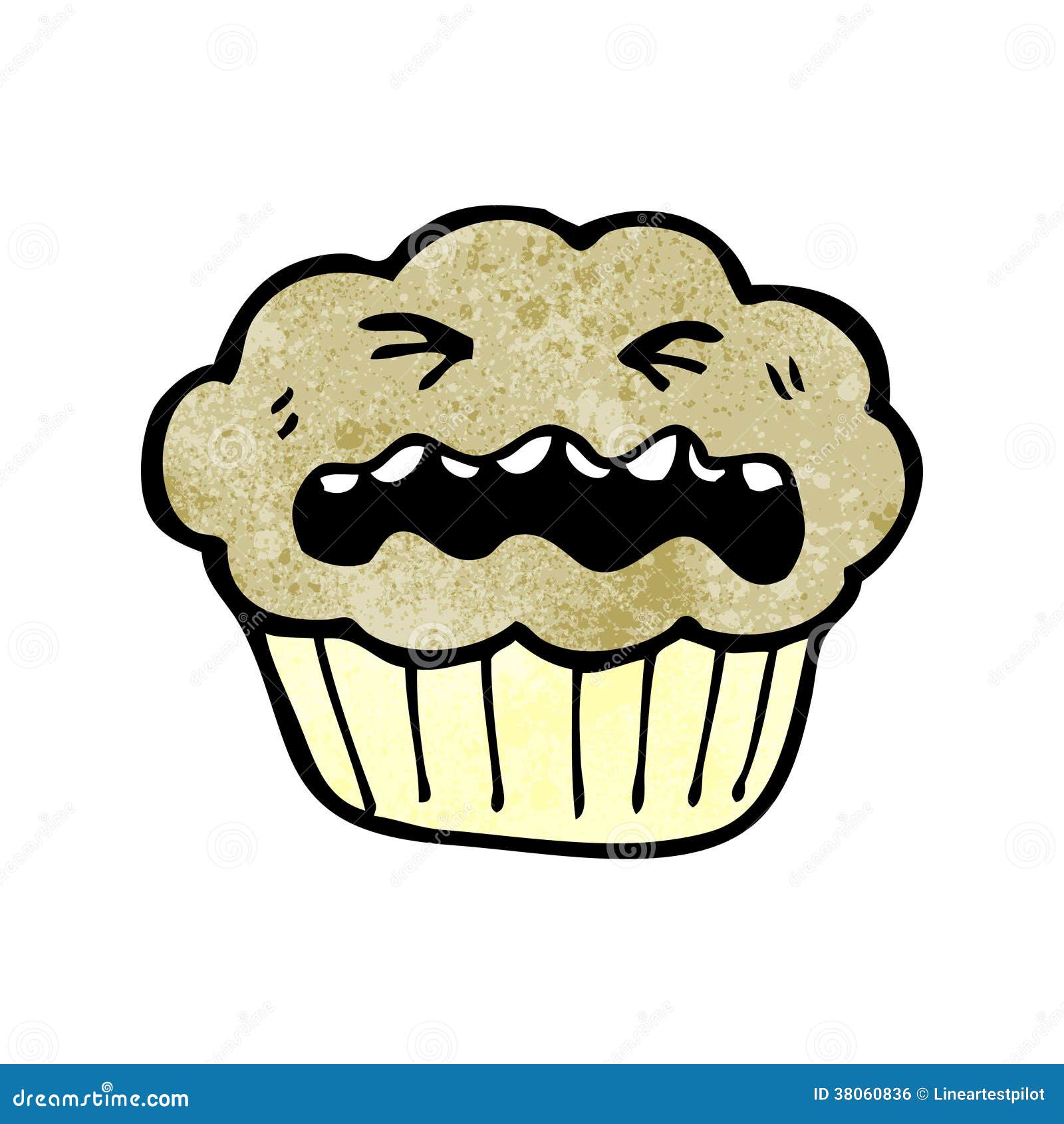 Queque Dos Desenhos Animados Ilustração do Vetor - Ilustração de ...