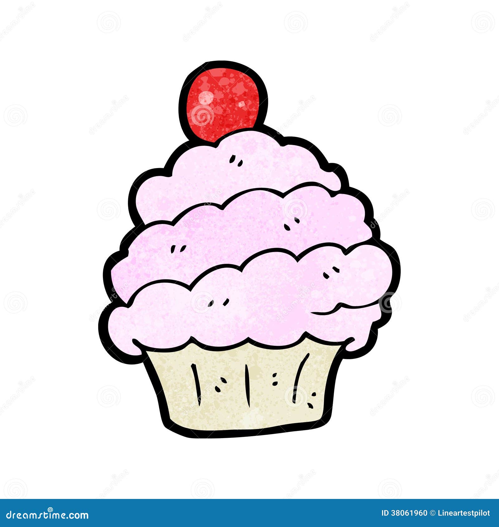 Queque Dos Desenhos Animados Ilustração do Vetor - Ilustração de ...