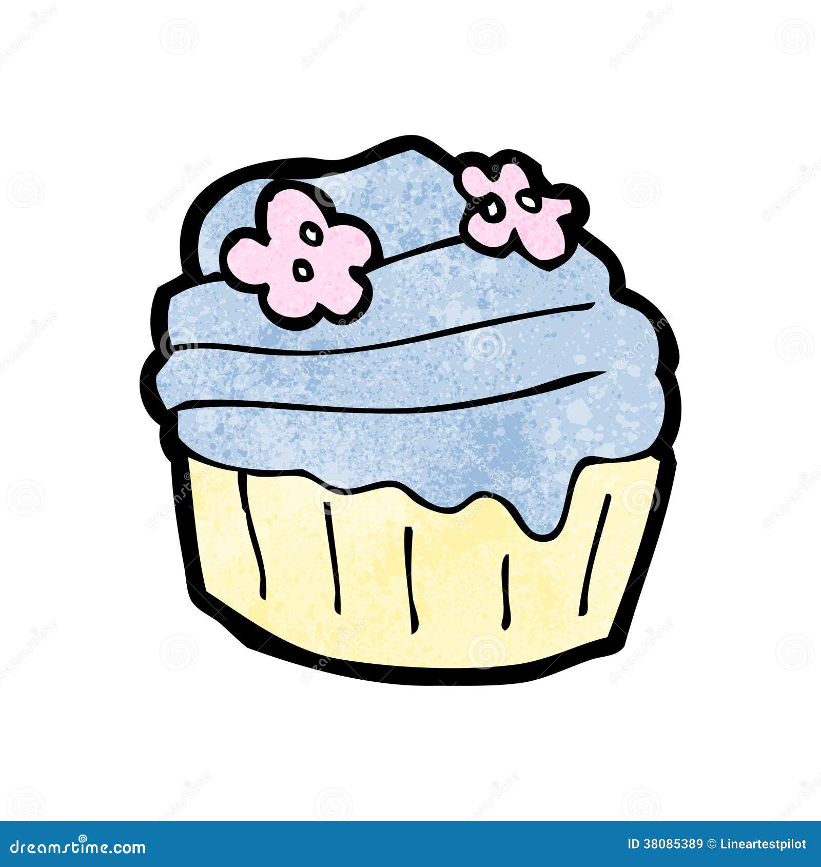 Queque Dos Desenhos Animados Ilustração do Vetor - Ilustração de bobo ...