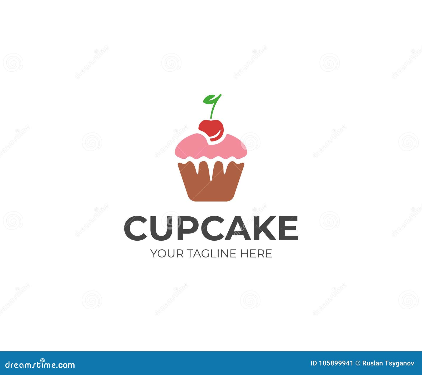 Queque Logo Template Projeto Do Vetor Do Queque Ilustração do Vetor ...