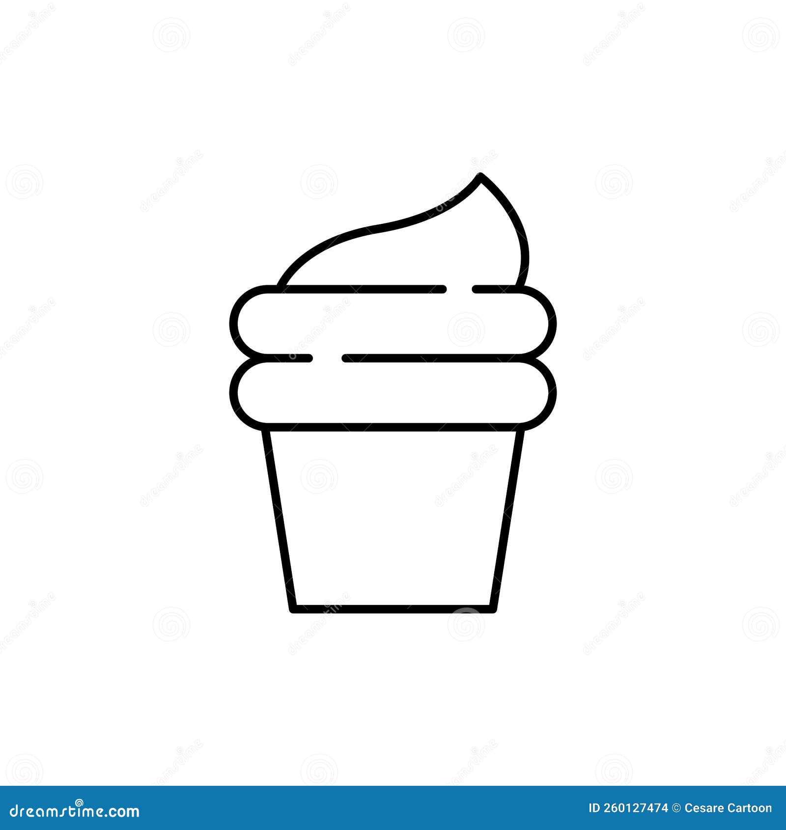 Quequitos simples ilustración del vector. Ilustración de torta - 260127474