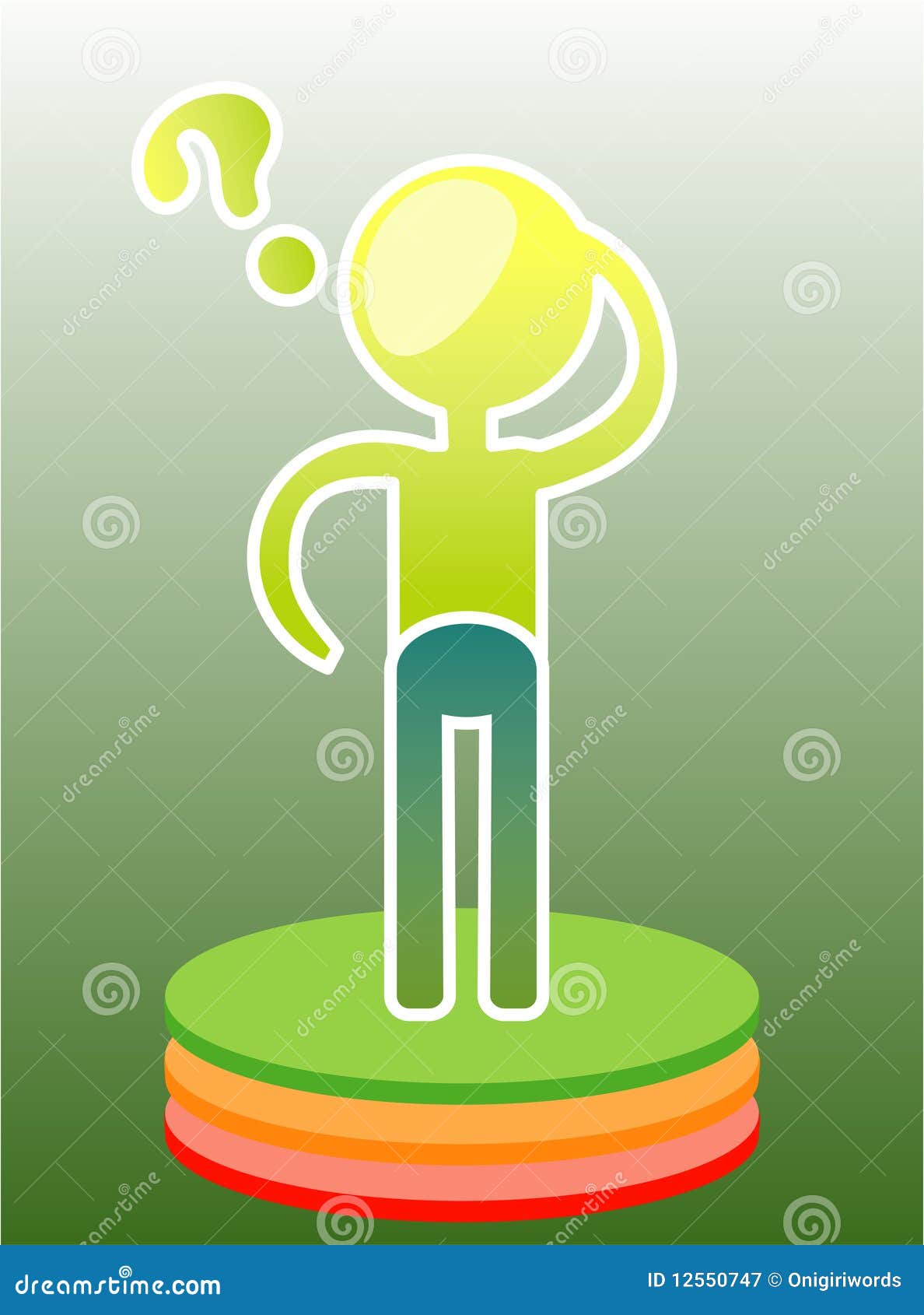 Querer saber ilustração stock. Ilustração de vara, pergunta - 12550747