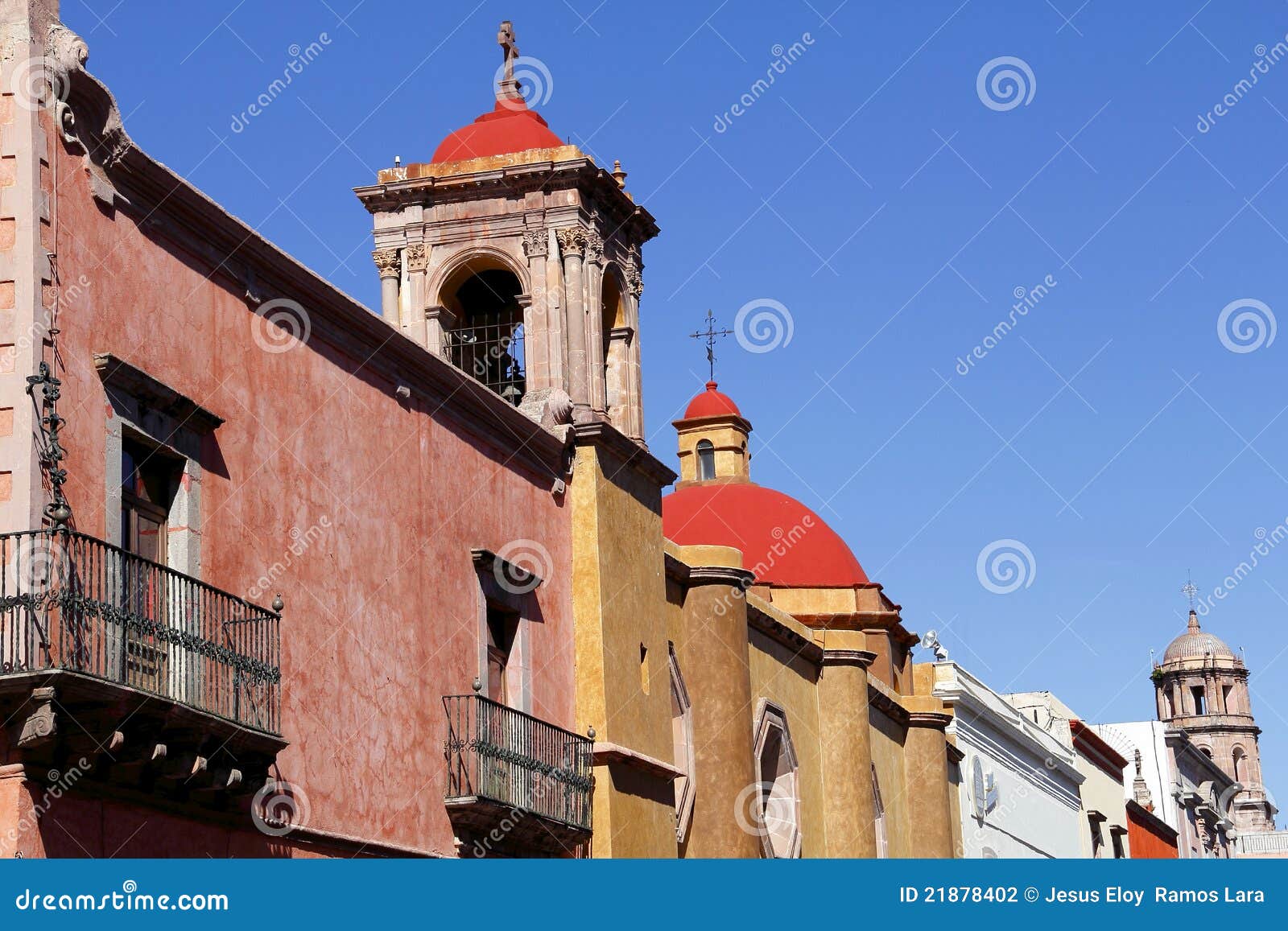 Belfries in Queretaro Architecture, Mexico V Stock Photo - Image of ...