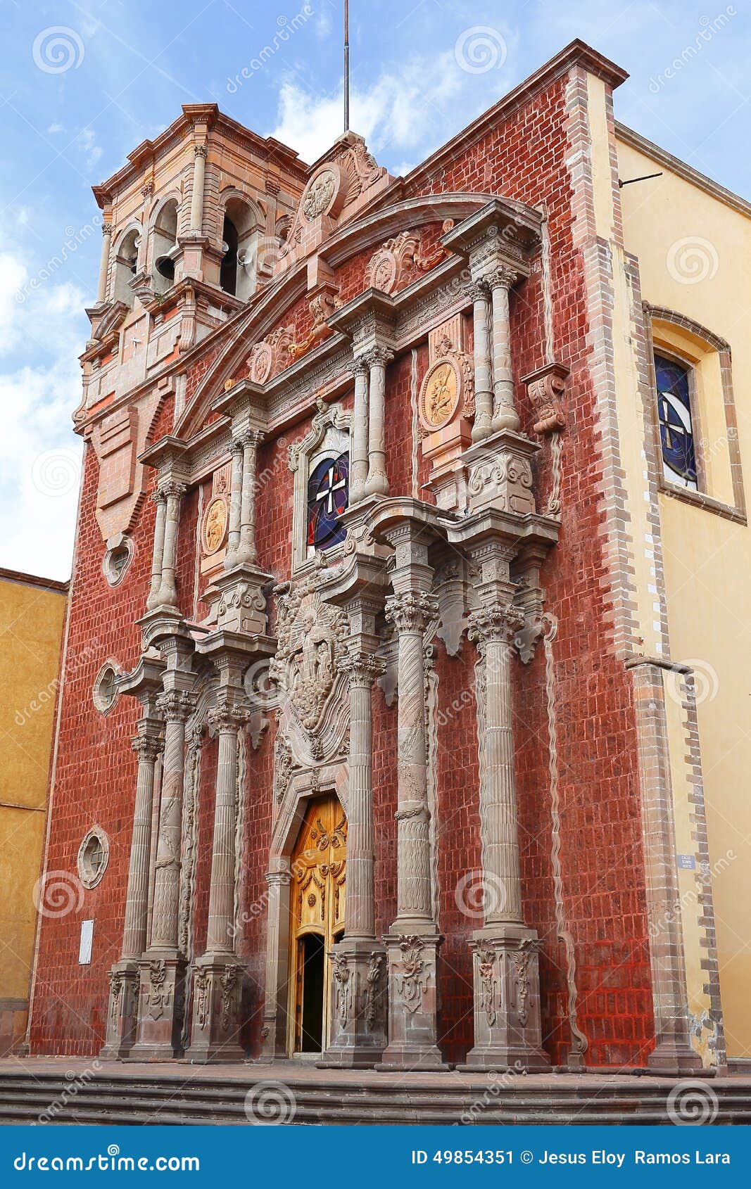 Cathedral of the Queretaro City Mexico I Stock Image - Image of city ...