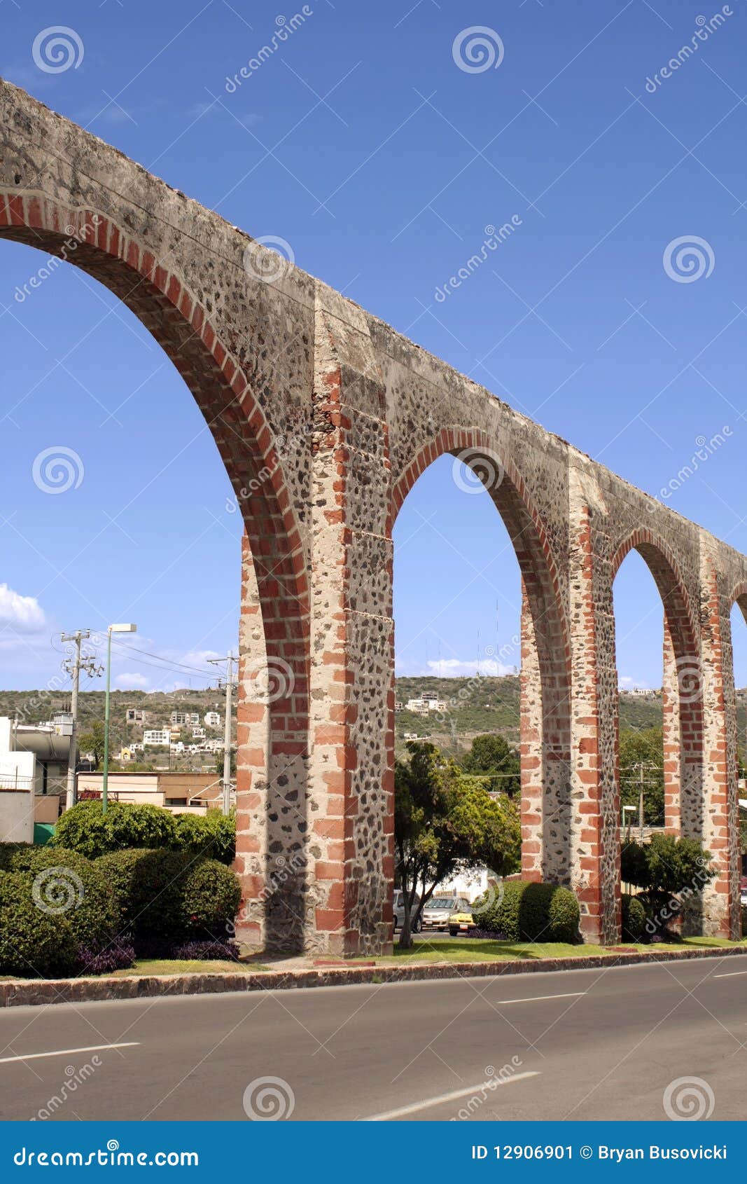 Queretaro Los Arcos stock image. Image of famous, arches - 12906901
