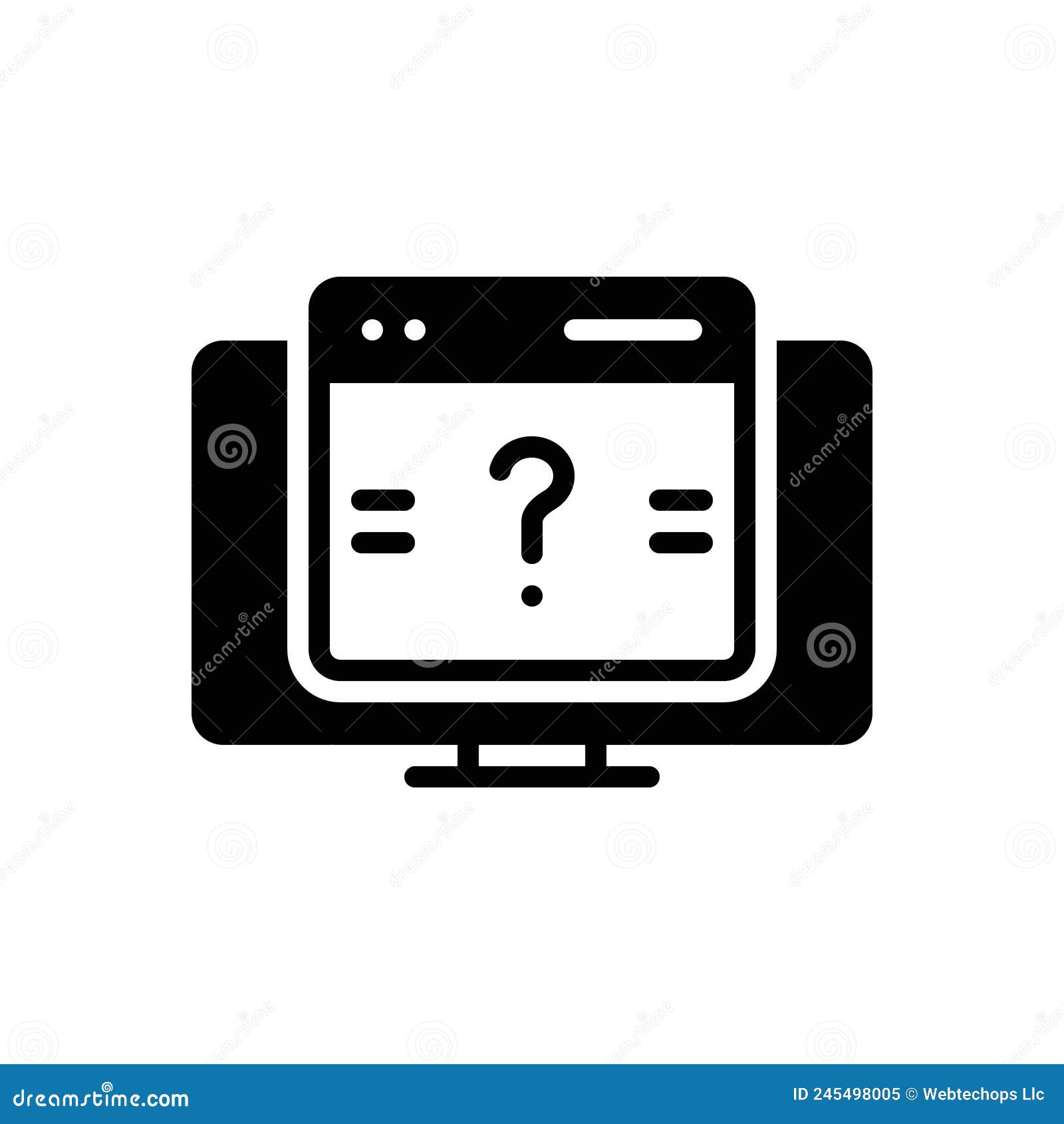 Black Solid Icon for Queries, Question and Query Stock Vector ...