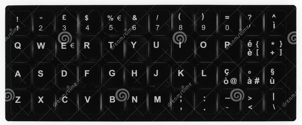 Querty computer keyboard stock photo. Image of qwerty - 241181554