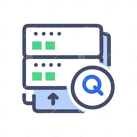 Query Cache Icon for Data Management Stock Illustration - Illustration ...