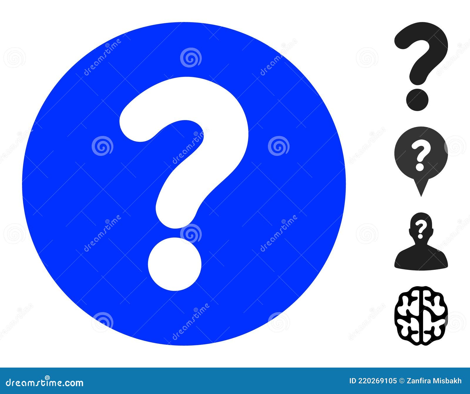 Flat Query Vector Icon Image Stock Vector - Illustration of isolated ...