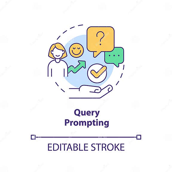 Query Prompting Concept Icon Stock Vector - Illustration of access ...