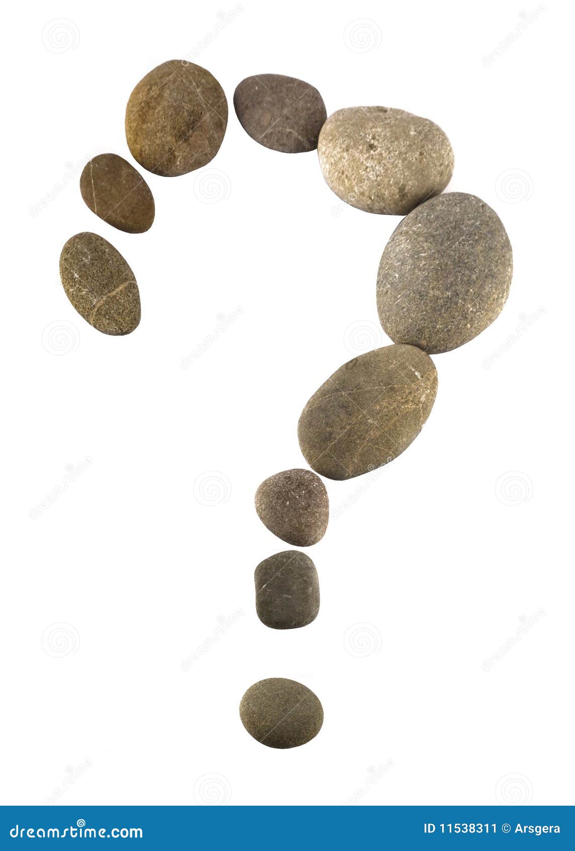 Query sign made of pebbles stock image. Image of questionable - 11538311