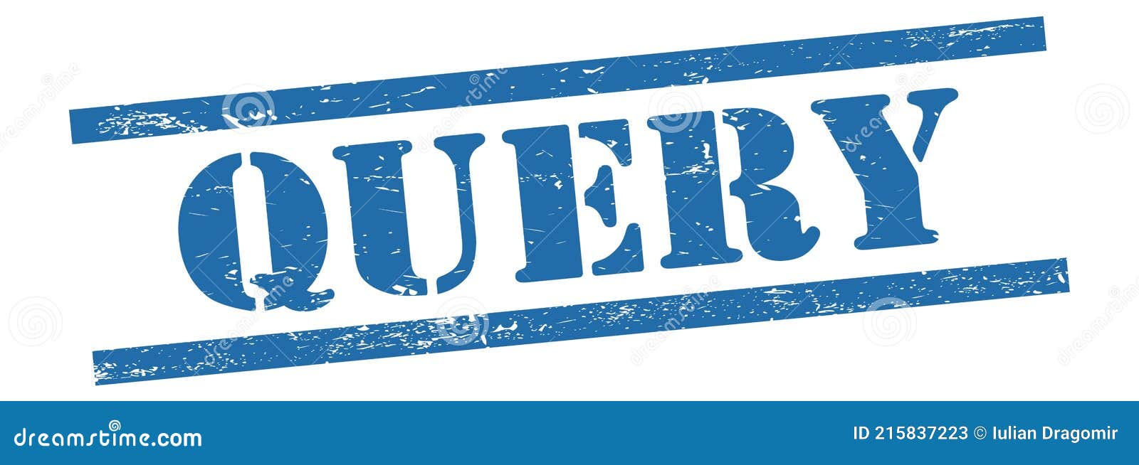 QUERY Text on Blue Grungy Lines Stamp Stock Illustration - Illustration ...
