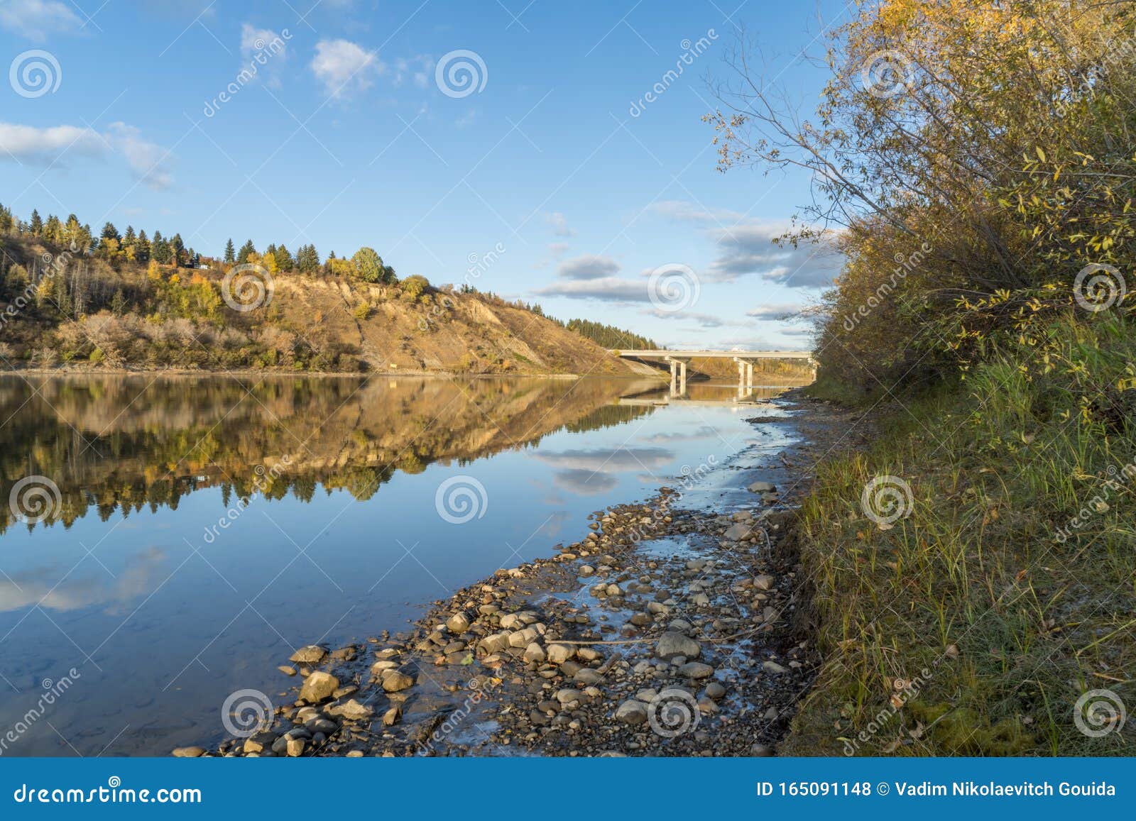 Quesnell Bridge, Edmonton stock photo. Image of season - 165091148
