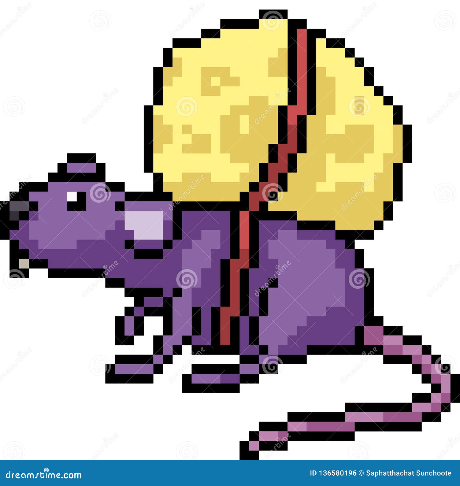 Queso De La Rata Del Arte Del Pixel Del Vector Ilustración del Vector ...