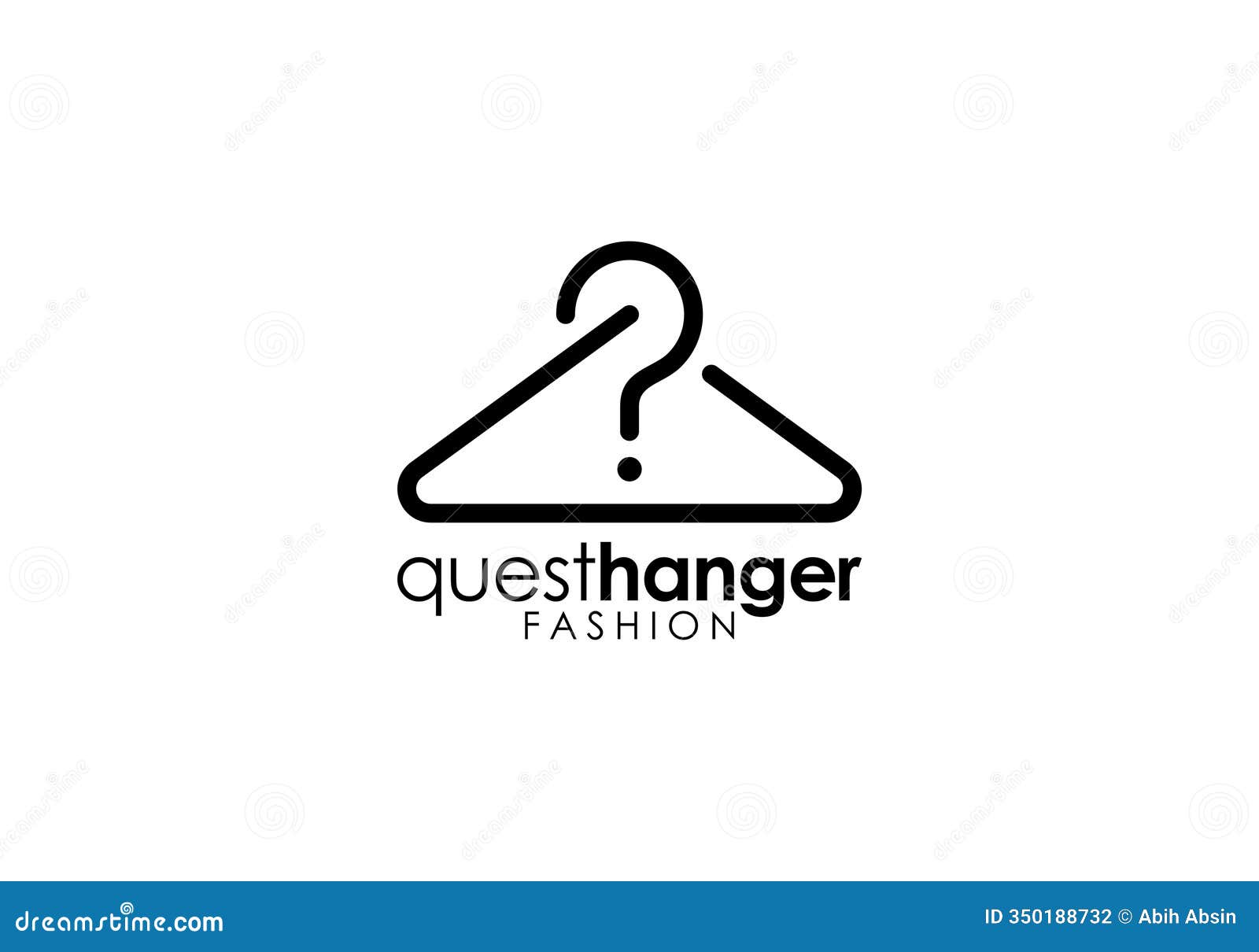 Quest with Hanger Logo Design Vector Stock Illustration - Illustration ...