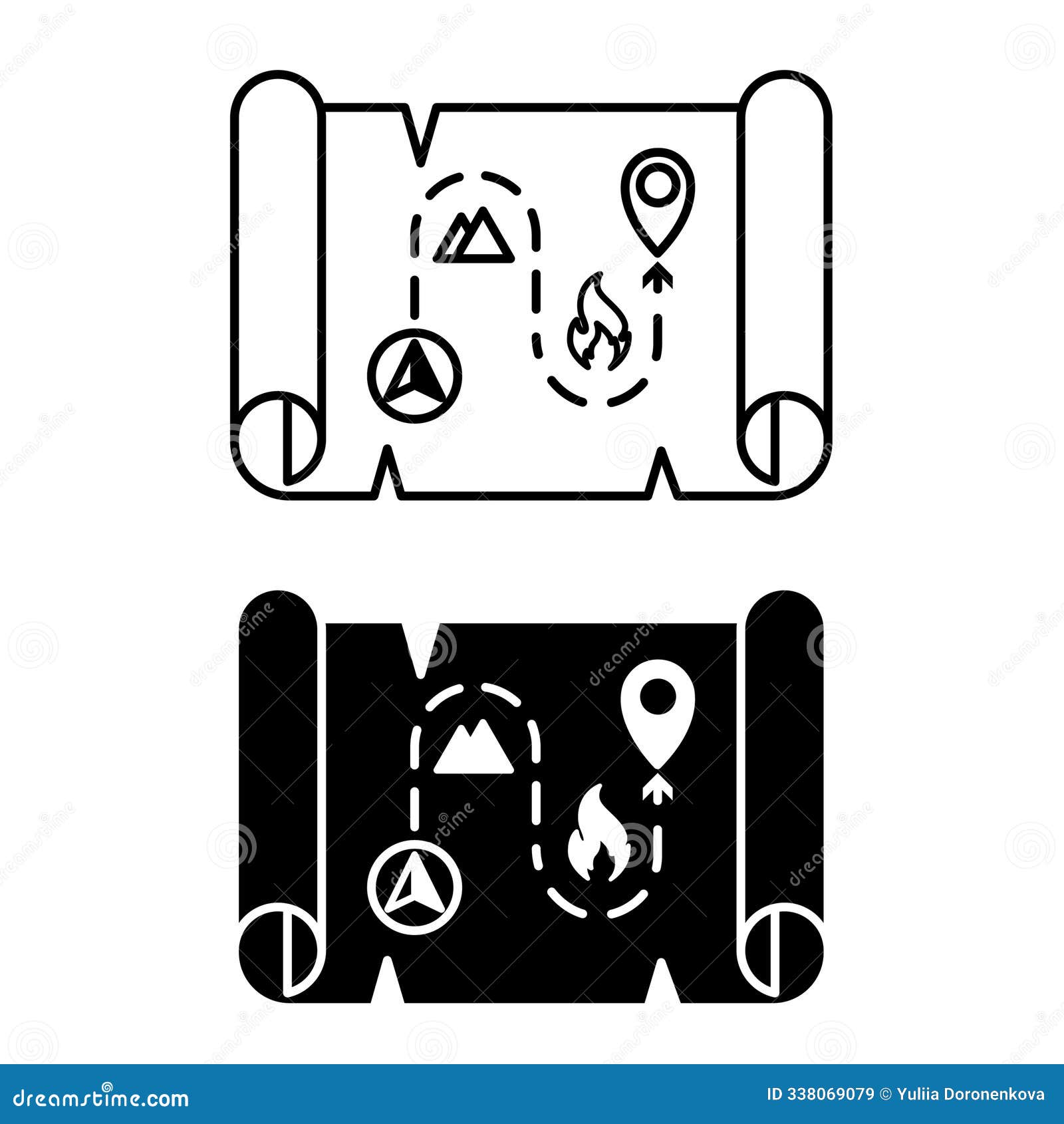 Quest Icons. stock illustration. Illustration of search - 338069079