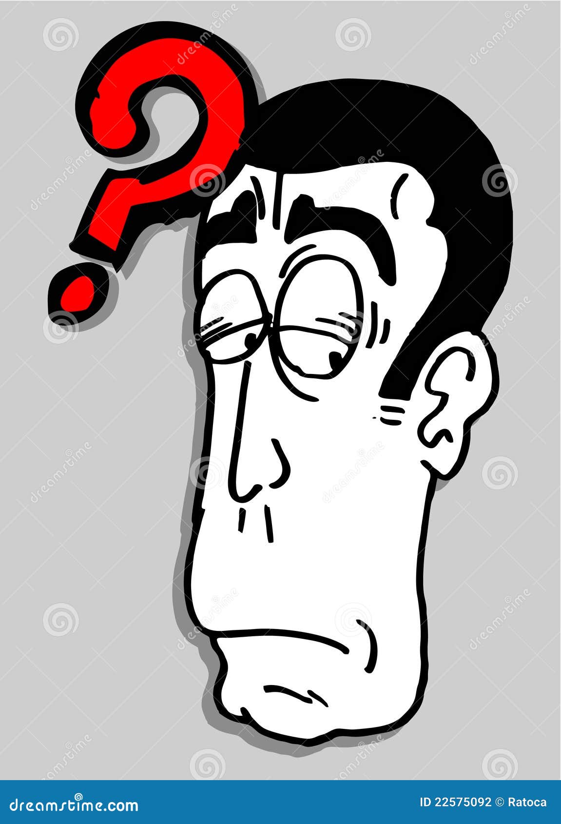 Quest man stock vector. Illustration of vector, comic - 22575092