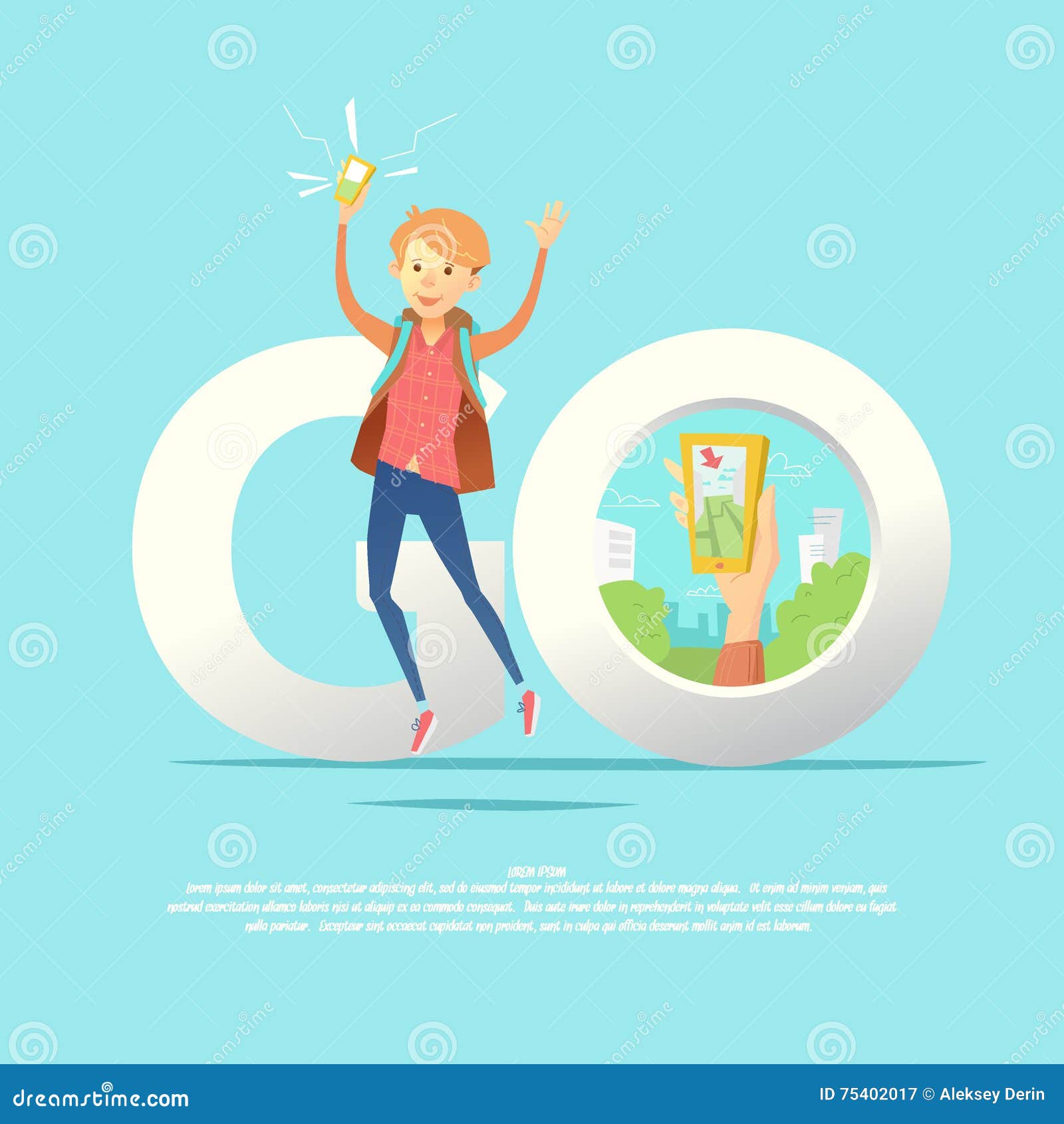 Quest in real time. stock vector. Illustration of play - 75402017