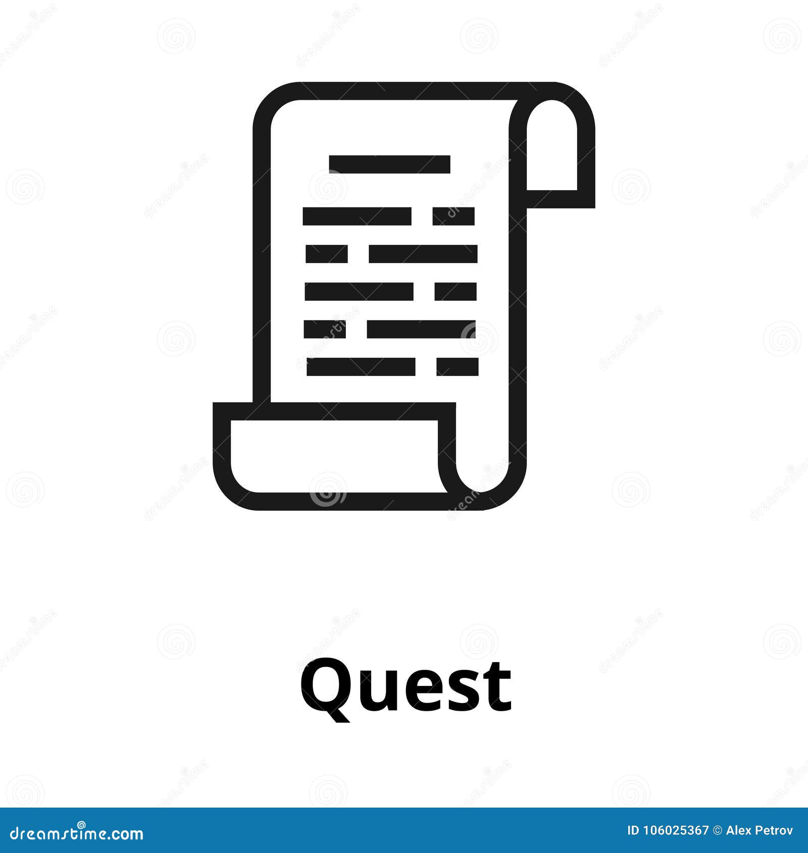 Quest Line Icons Collection. Odyssey, Pilgrimage, Adventure, Challenge ...