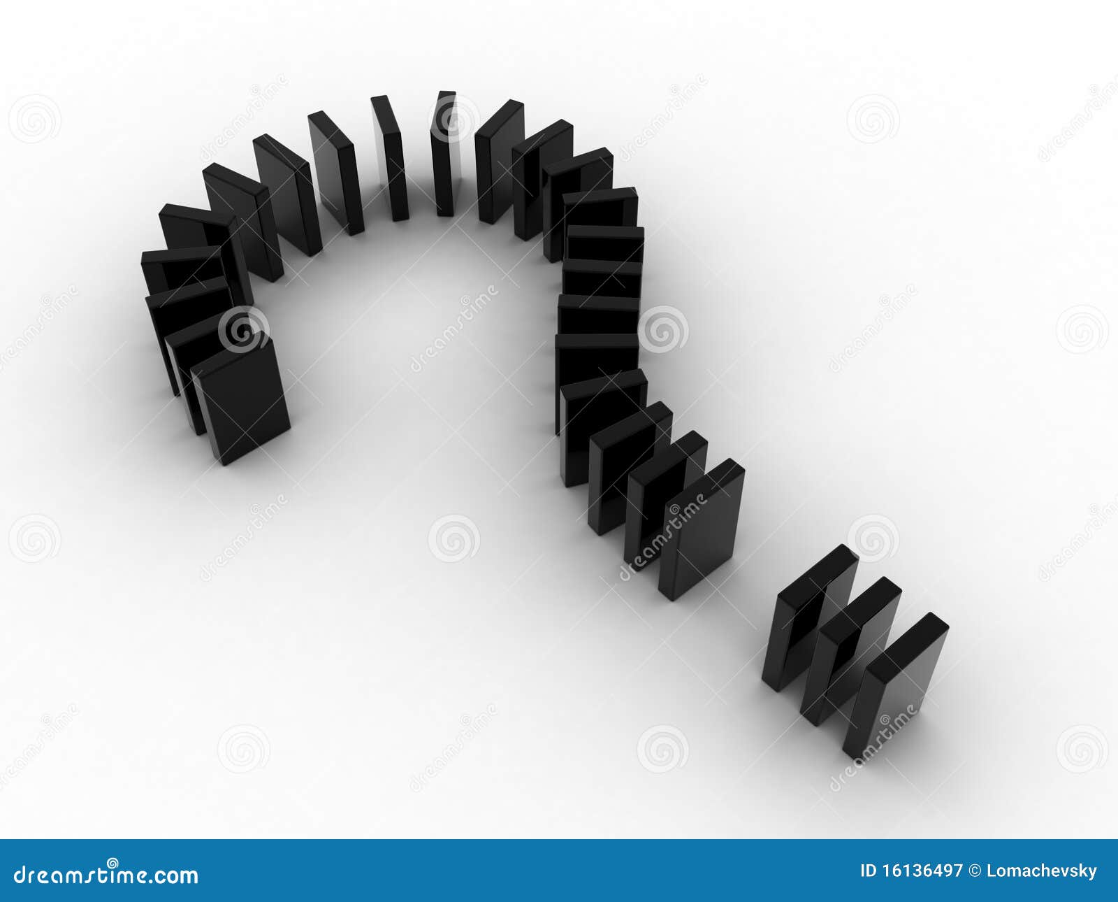 Row Of Falling Interrogation Marks Royalty-Free Stock Image ...