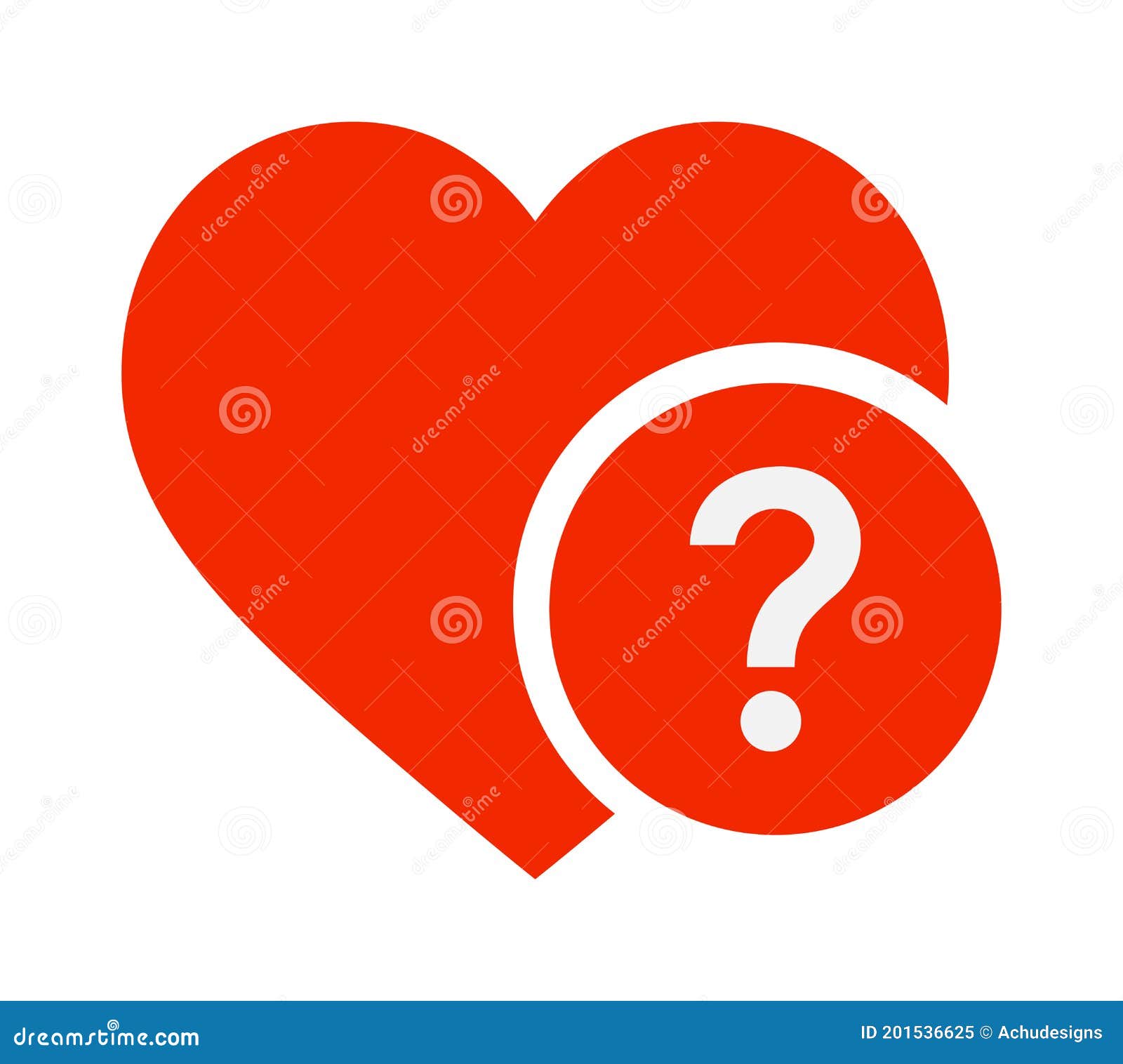 Heart And Question Mark Cartoon Vector | CartoonDealer.com #31821201