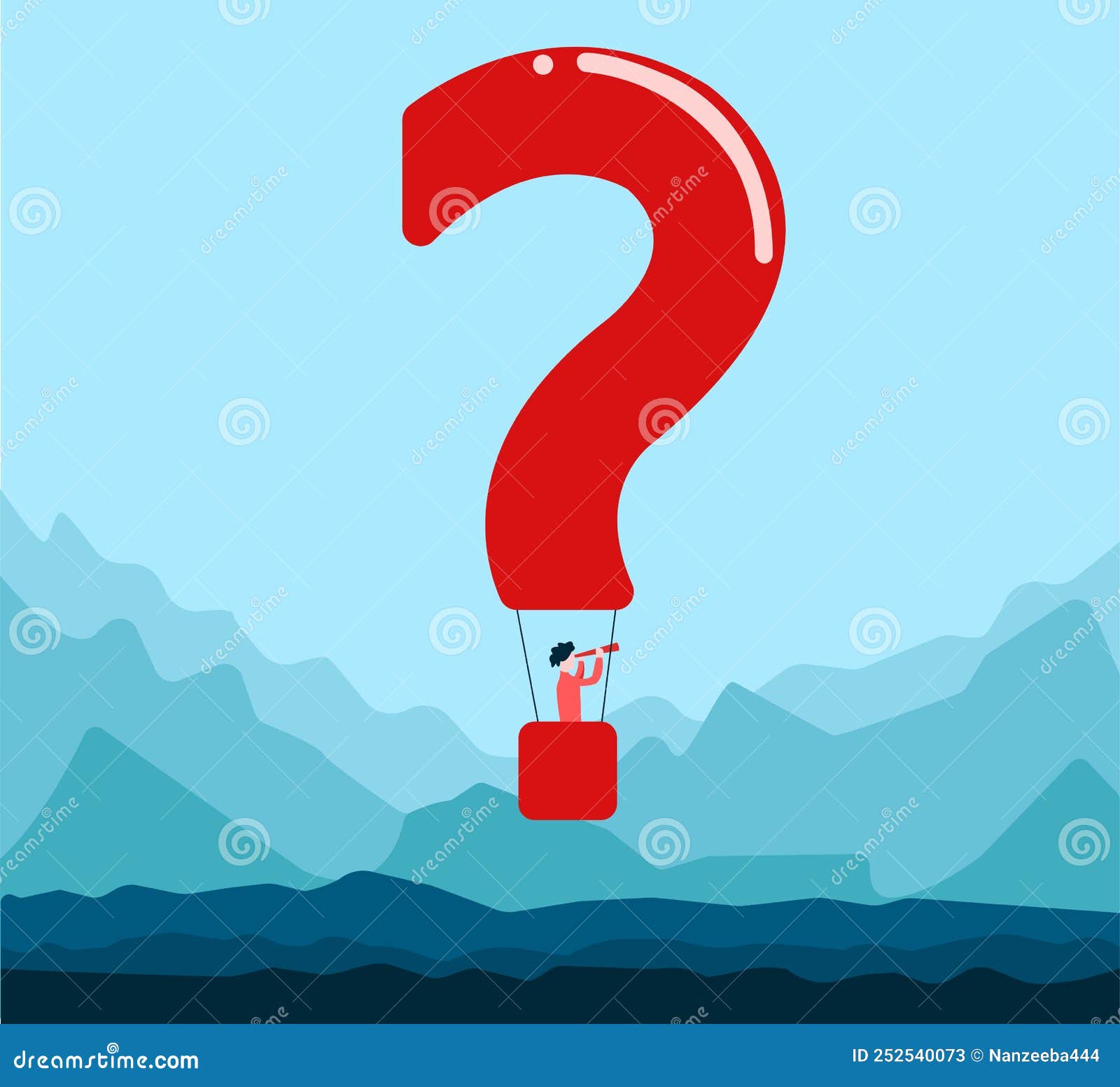 Illustration about Searching for Solutions Stock Vector - Illustration ...