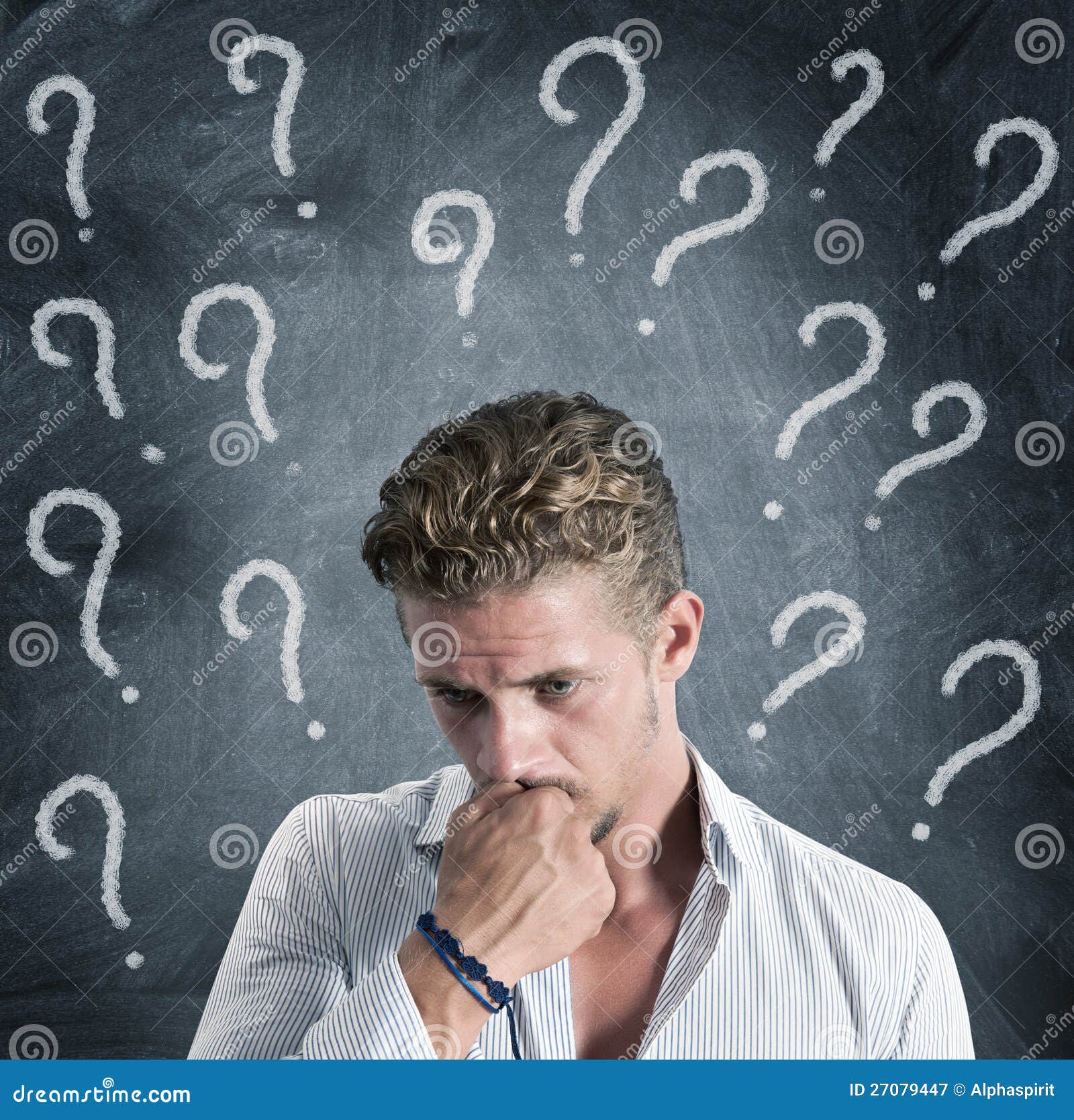 Question stock image. Image of stressed, decision, analyze - 27079447