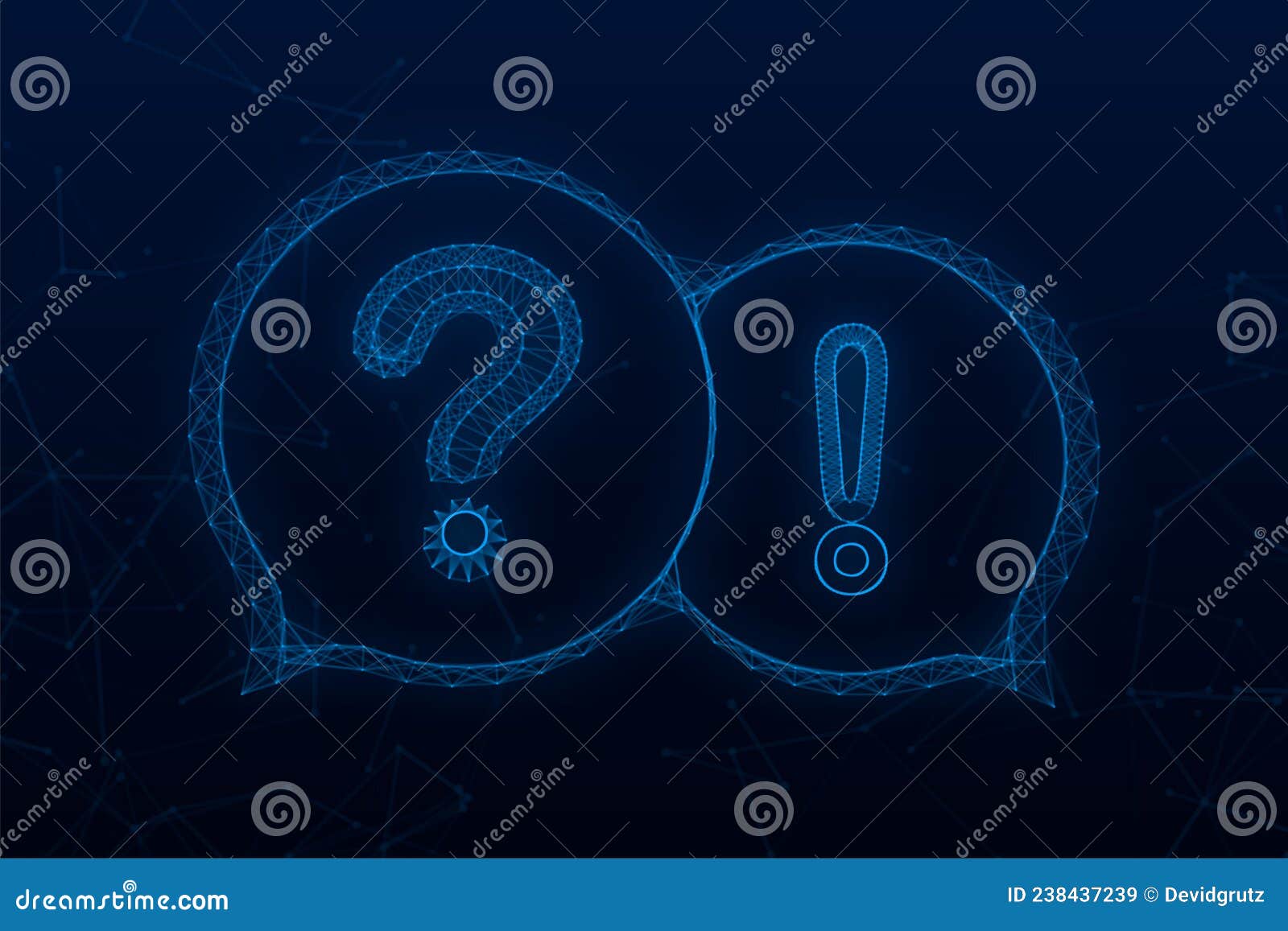 Question and Answer Banner. Megaphone Banner. Web Design. Vector Stock ...