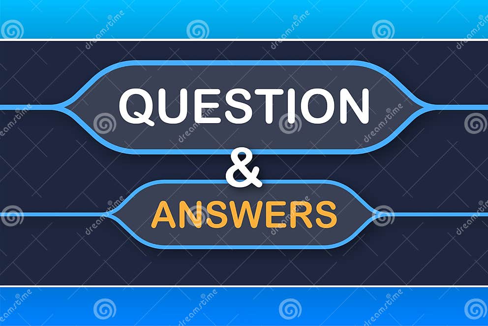 Question and Answer Bubble Chat on White Background. Vector Stock ...