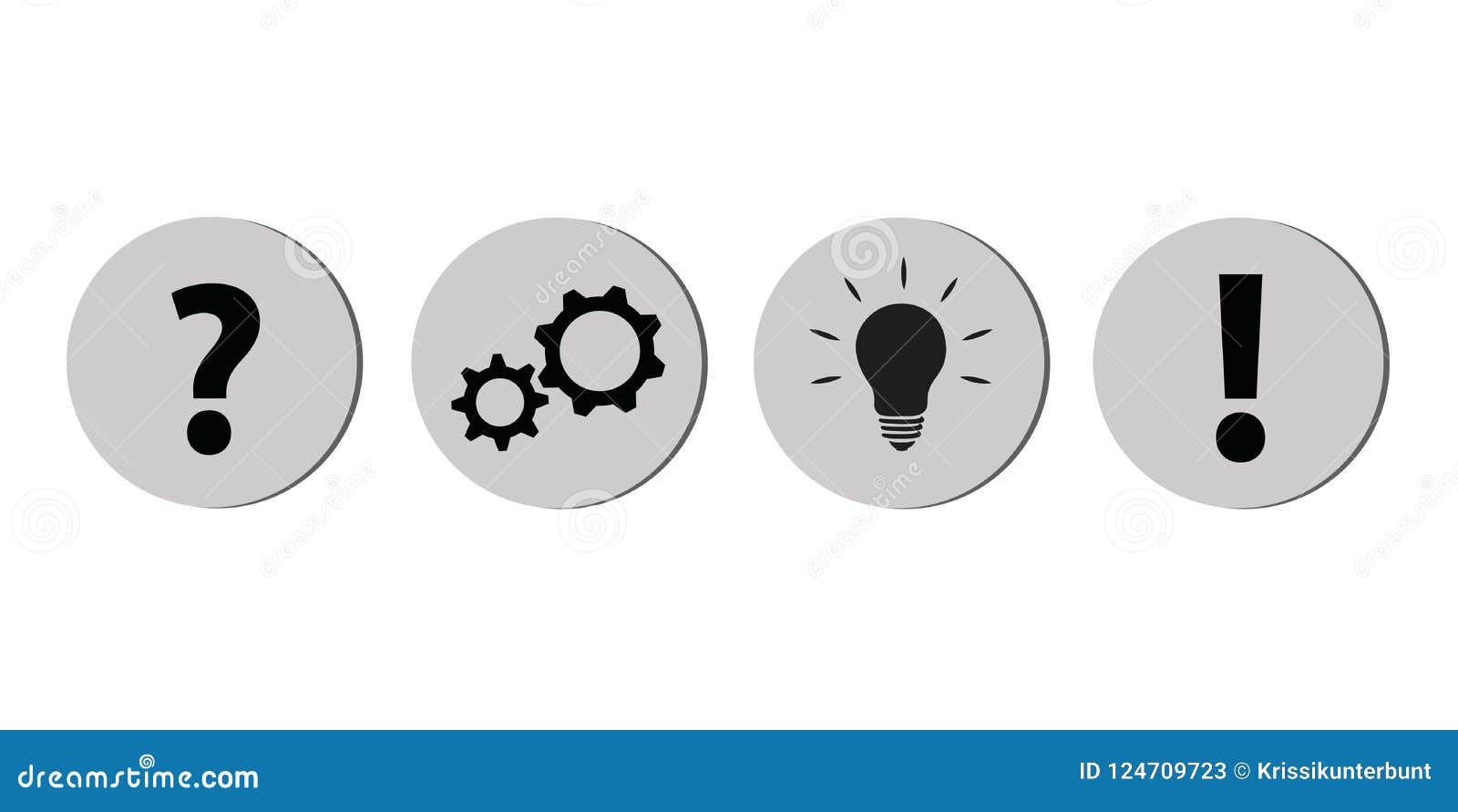 Question and Answer Business Symbol Grey Stock Vector - Illustration of ...