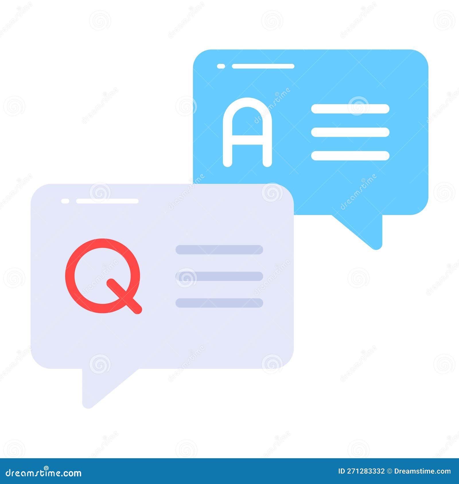 Question and Answer Chat Bubbles Vector in Editable Style, Premium Icon ... Question and Answer Chat Bubbles Vector in Editable Style, Premium Icon ...
