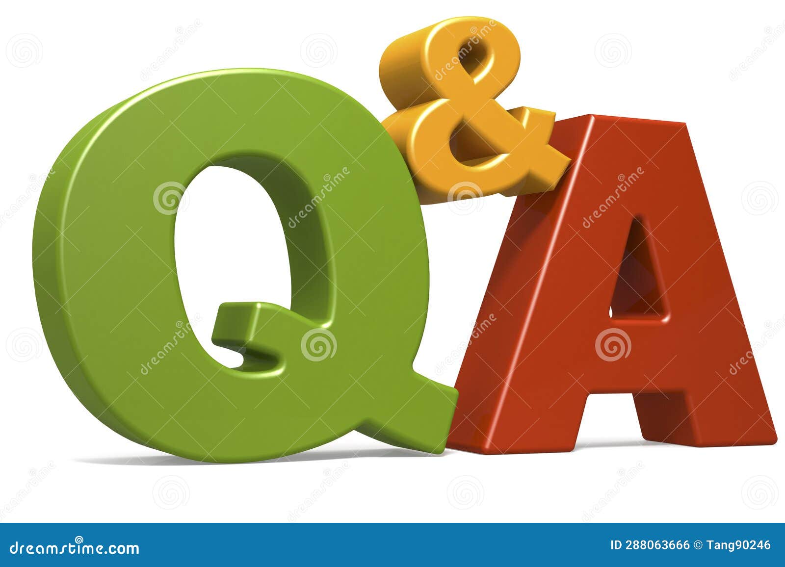 Question and Answer in Colorful Alphabet Stock Illustration ...
