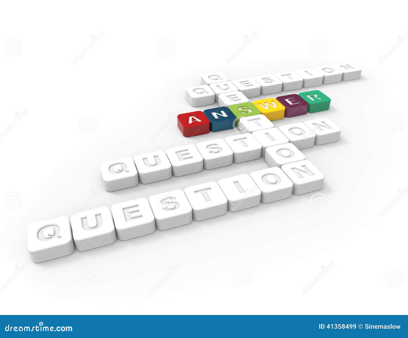 Question and answer stock illustration. Illustration of science - 41358499