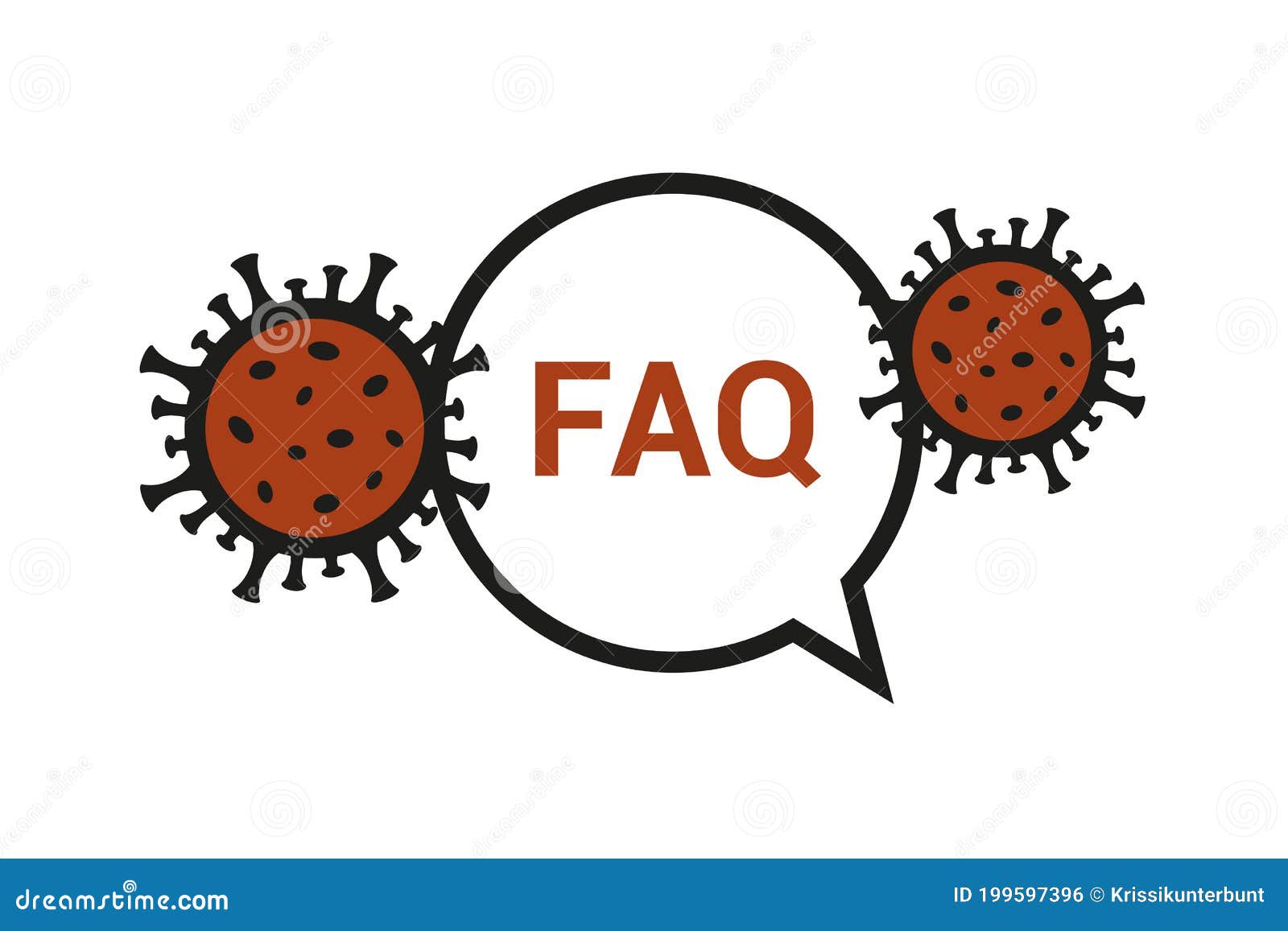 Question and Answer Faq Virus Info Graphic Stock Vector - Illustration ...