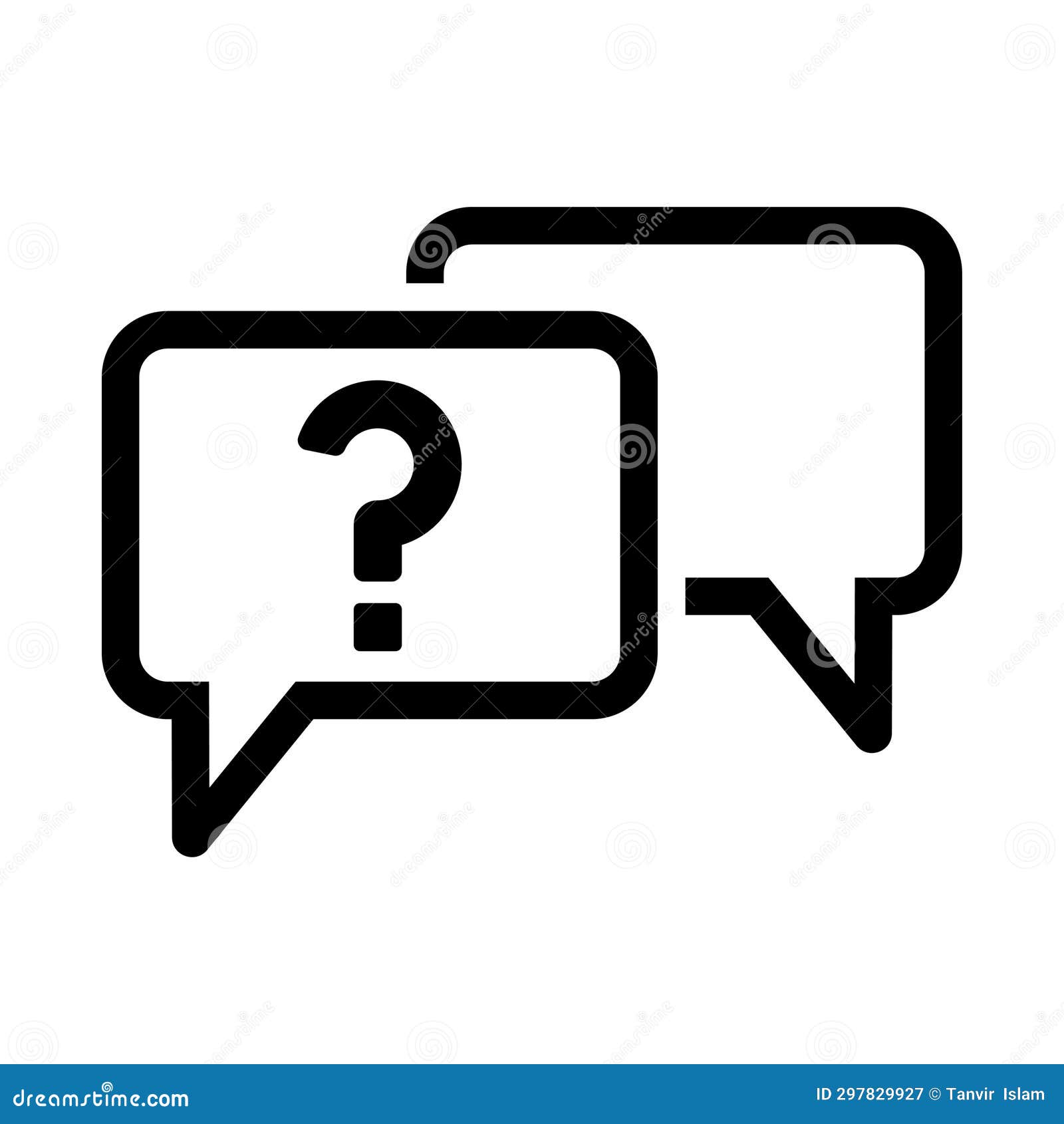 Question Answer Icon stock illustration. Illustration of solution ...