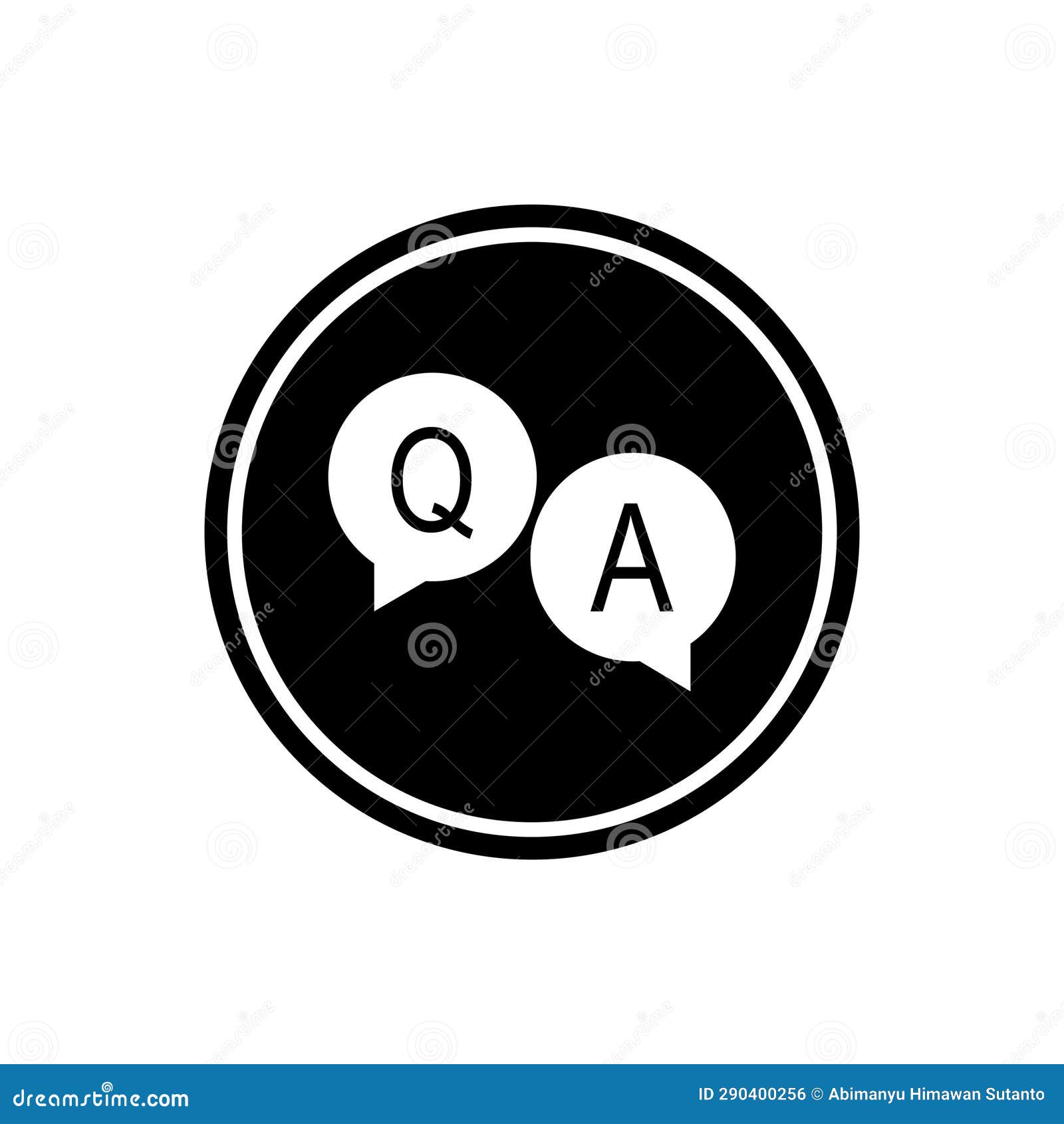 Question and Answer Icon Vector Stock Illustration - Illustration of ...